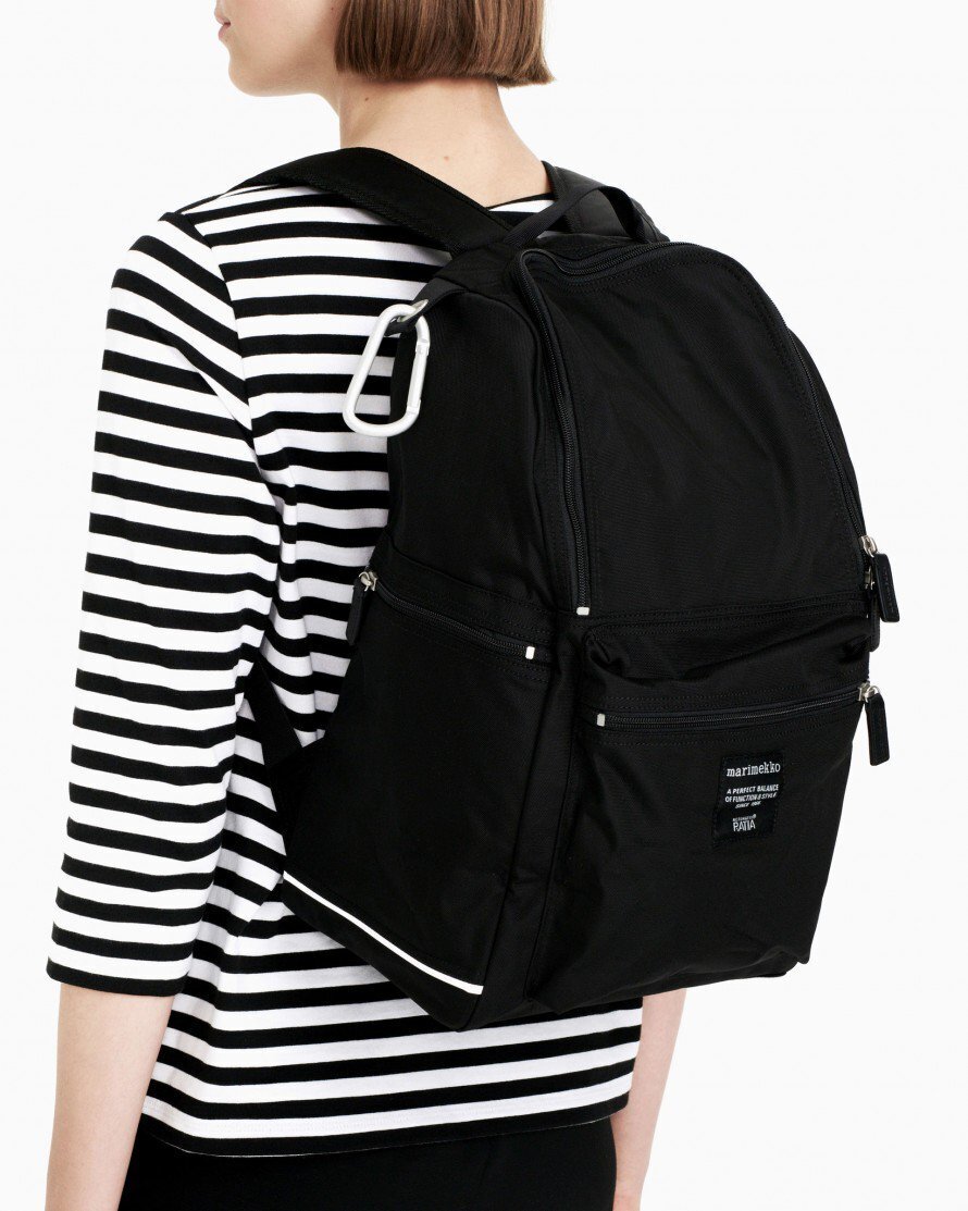 Marimekko Buddy -reppu, hiilenmusta – Verkkokauppa.com