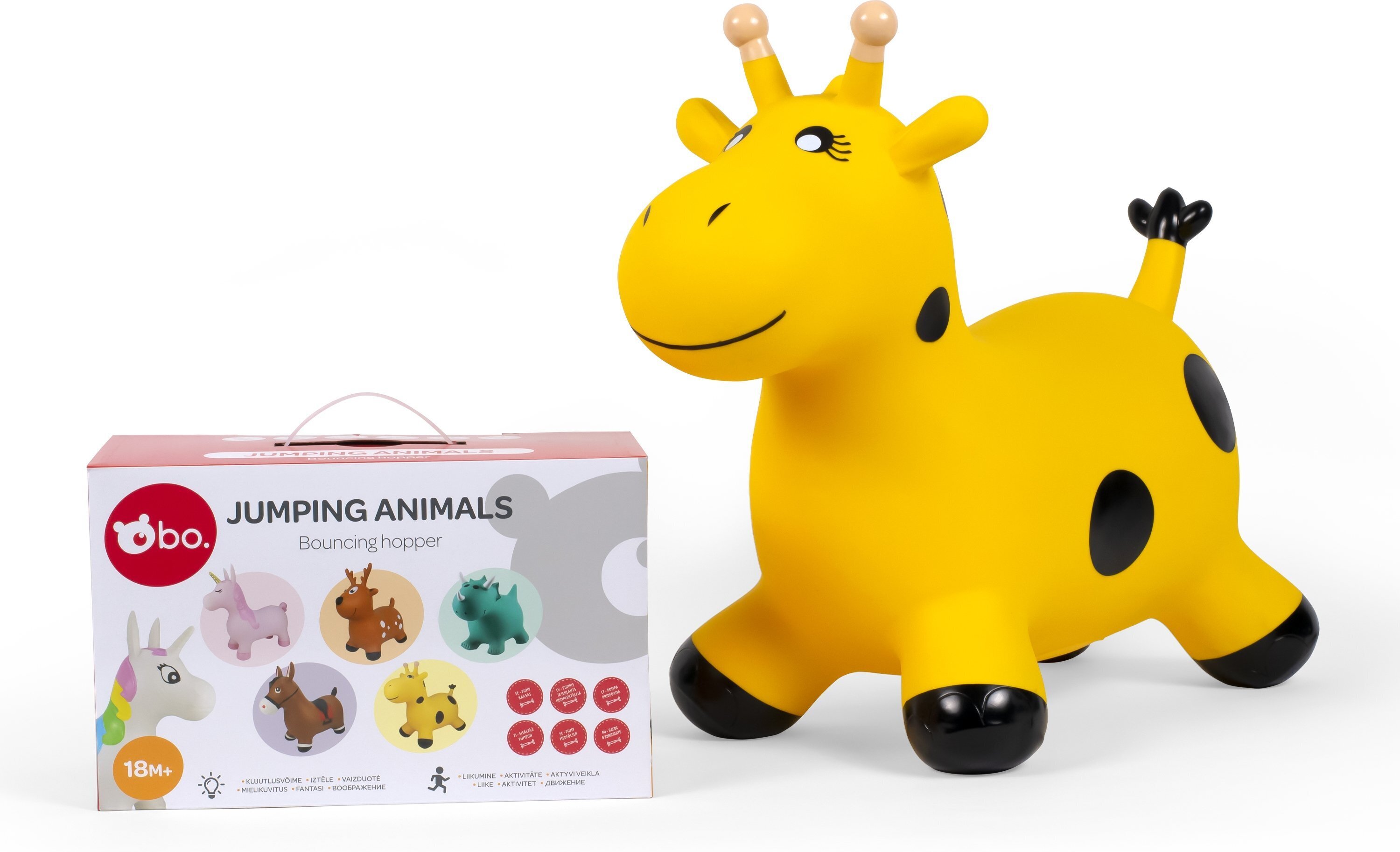 BO Jumping Animal Bouncer -pomppueläin, kirahvi – Verkkokauppa.com