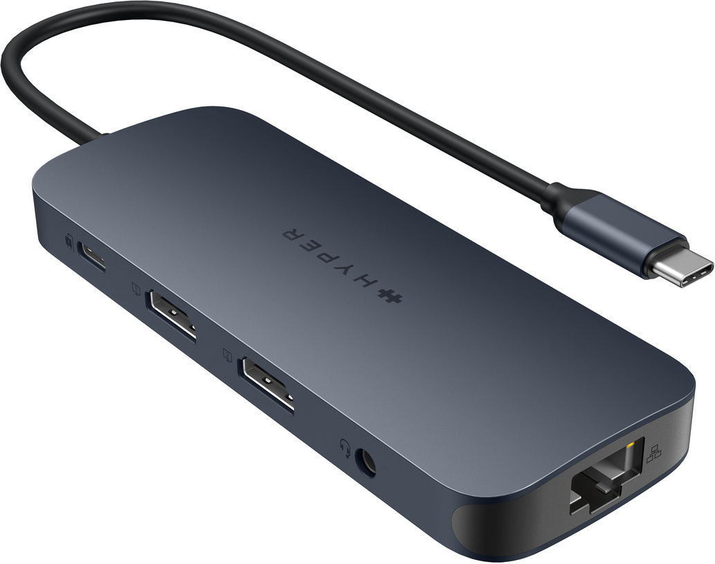 HyperDrive Next USB-C-Hubi, 11 porttia, muistikortinlukijat, keskiyön ...