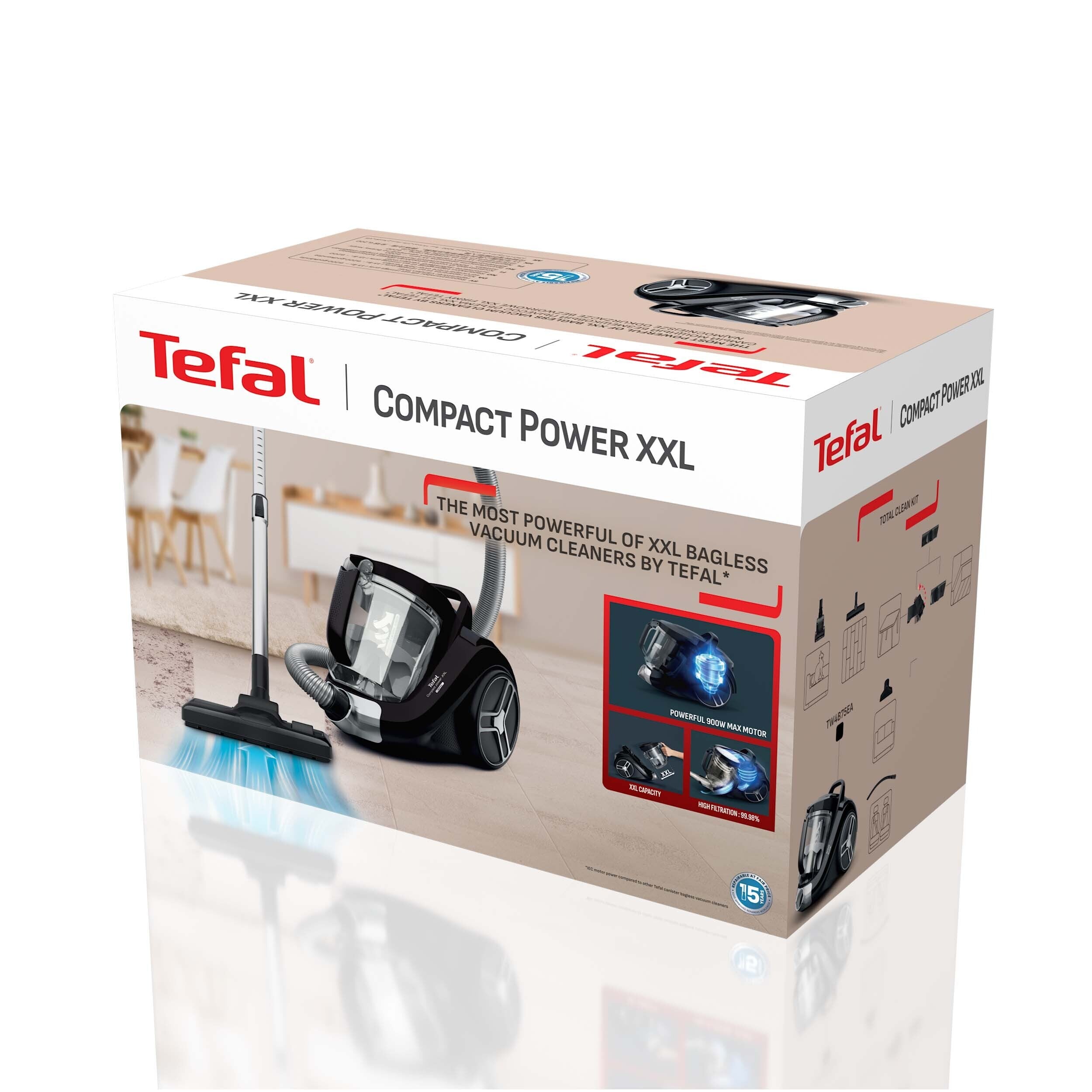Tefal Compact Power XXL Cyclonic Animal Car pölynimuri, pölypussiton ...