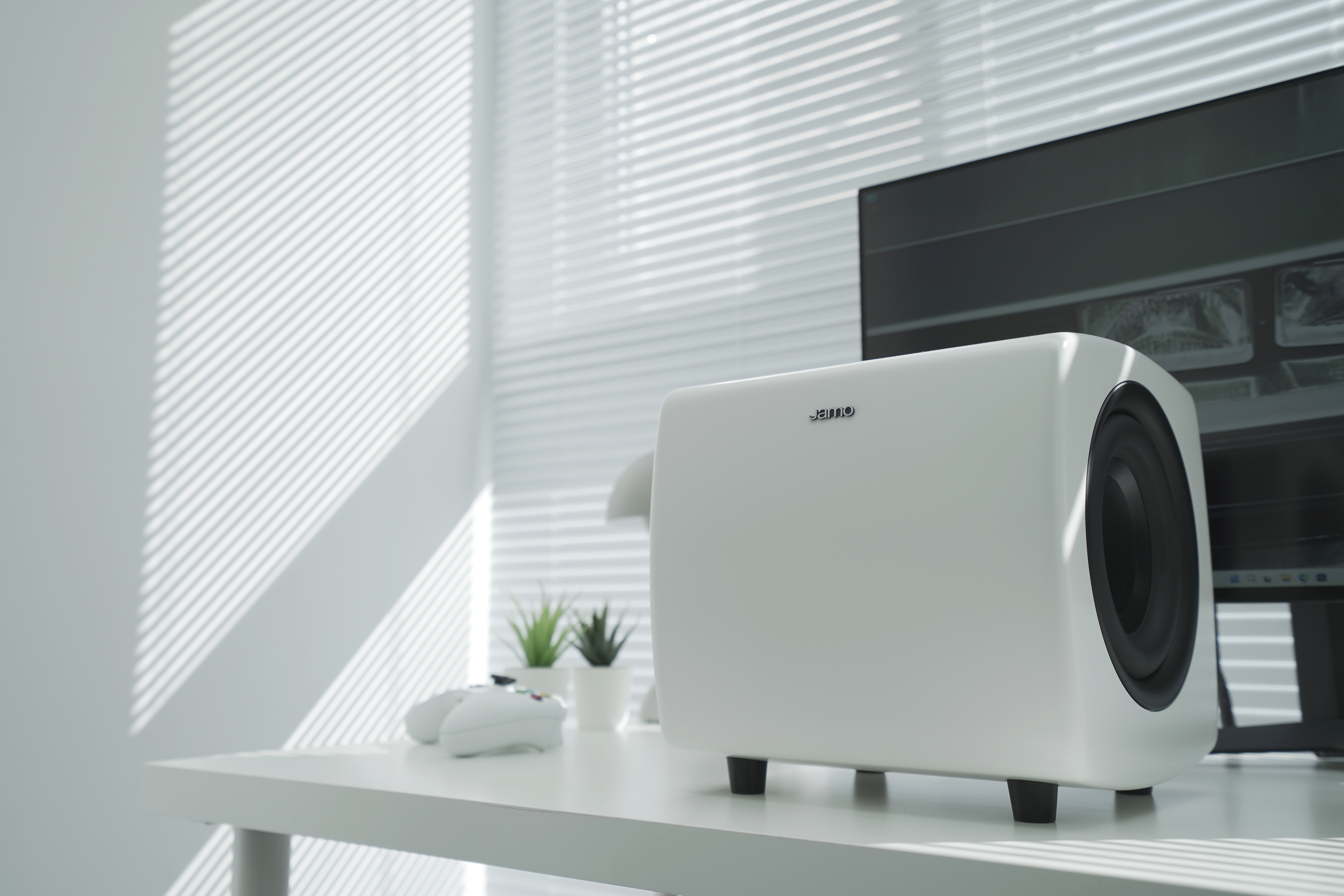 Jamo Cube Subwoofer, Valkoinen – Verkkokauppa.com