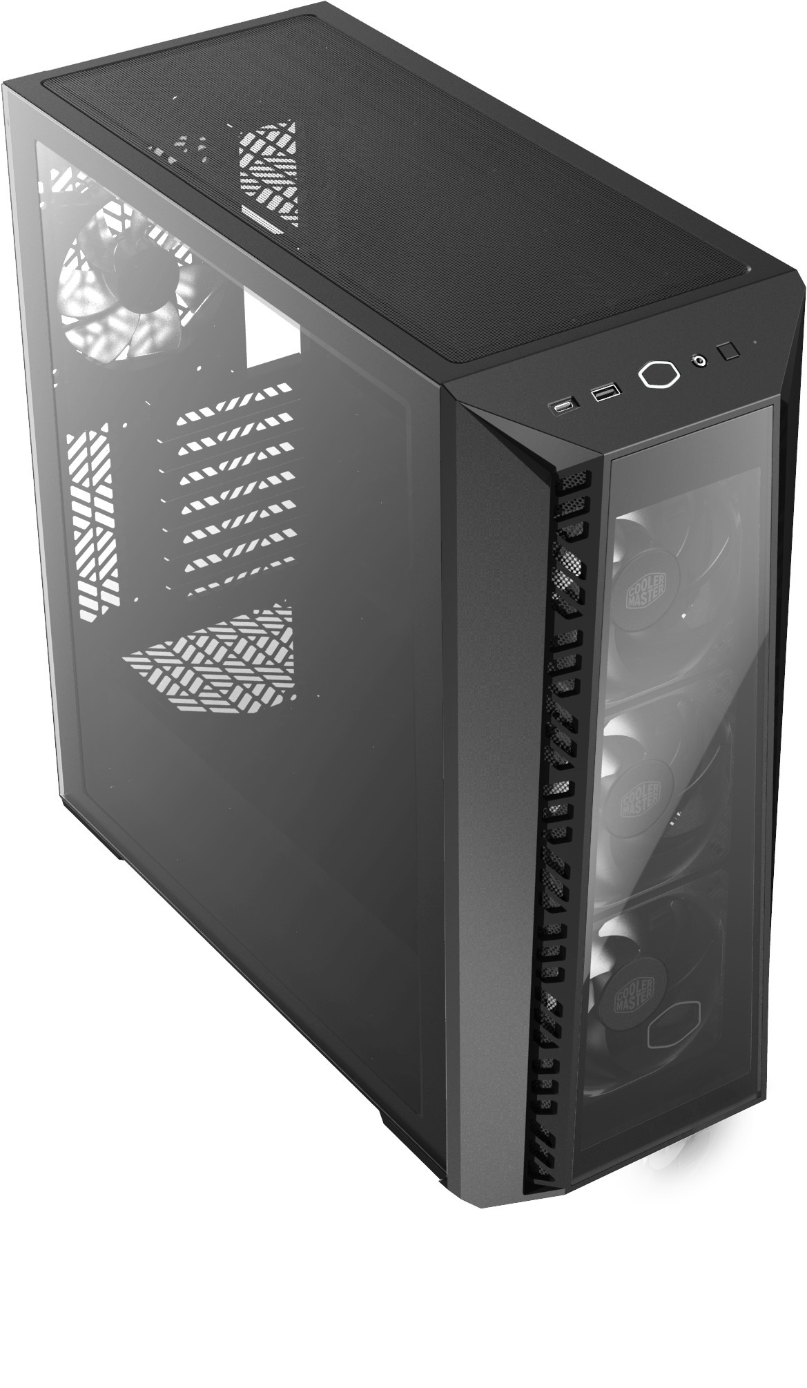 Cooler Master MasterBox 520 Mesh Blackout Edition ATX-kotelo, ikkunalla ...