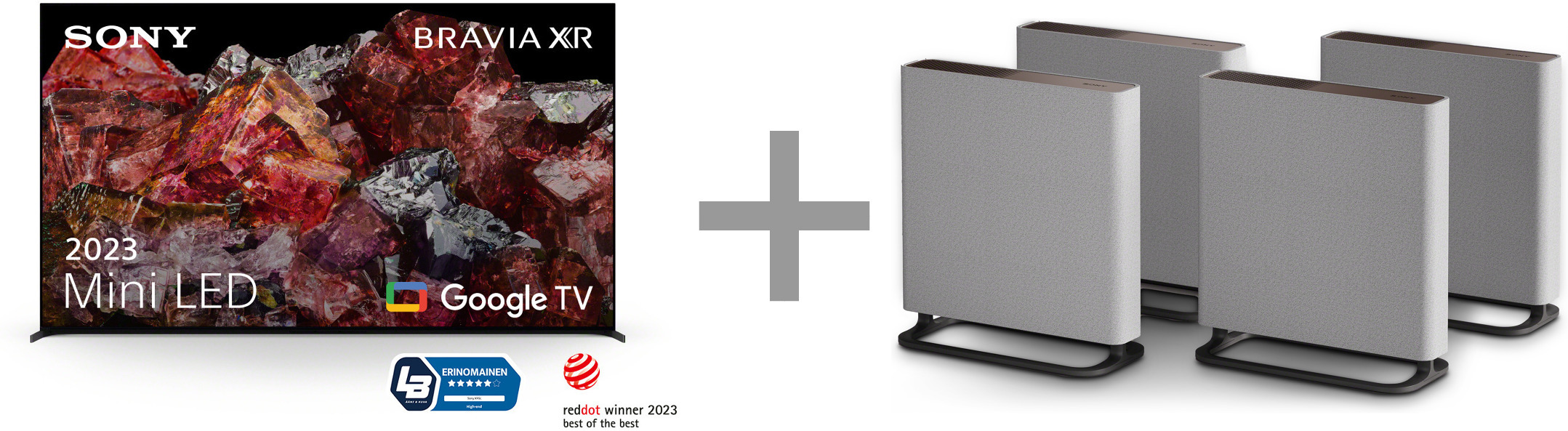 Sony X95L 75" 4K Mini LED Google TV + BRAVIA Theatre Quad 4.0.4 ...