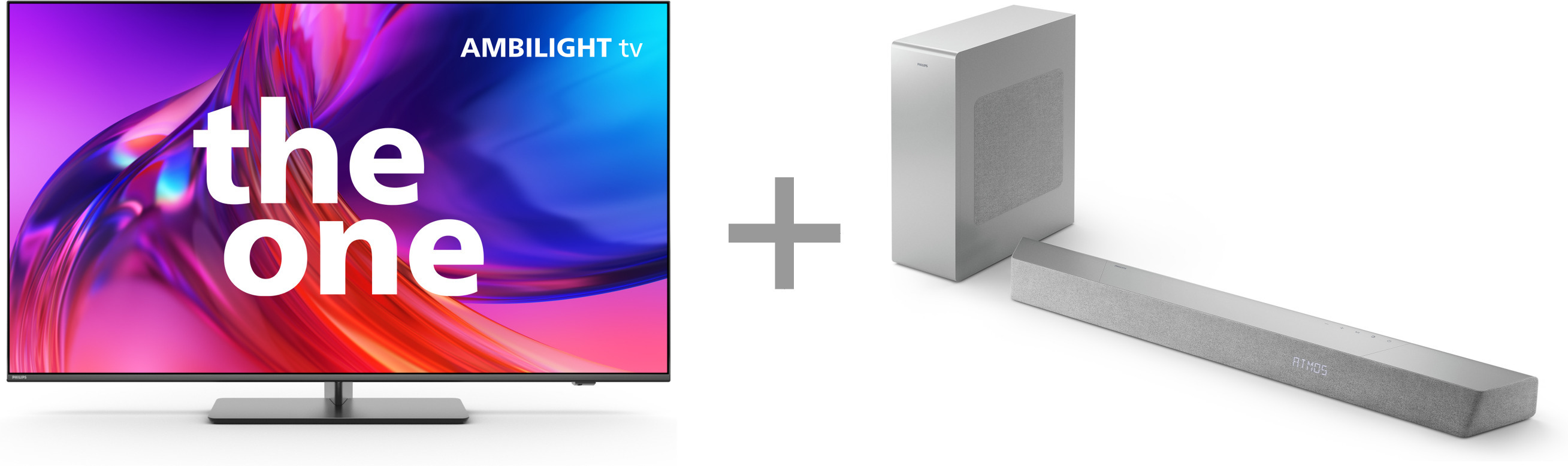 Philips The One PUS8848 55" 4K LED Ambilight Google TV + TAB8507 3.1 ...
