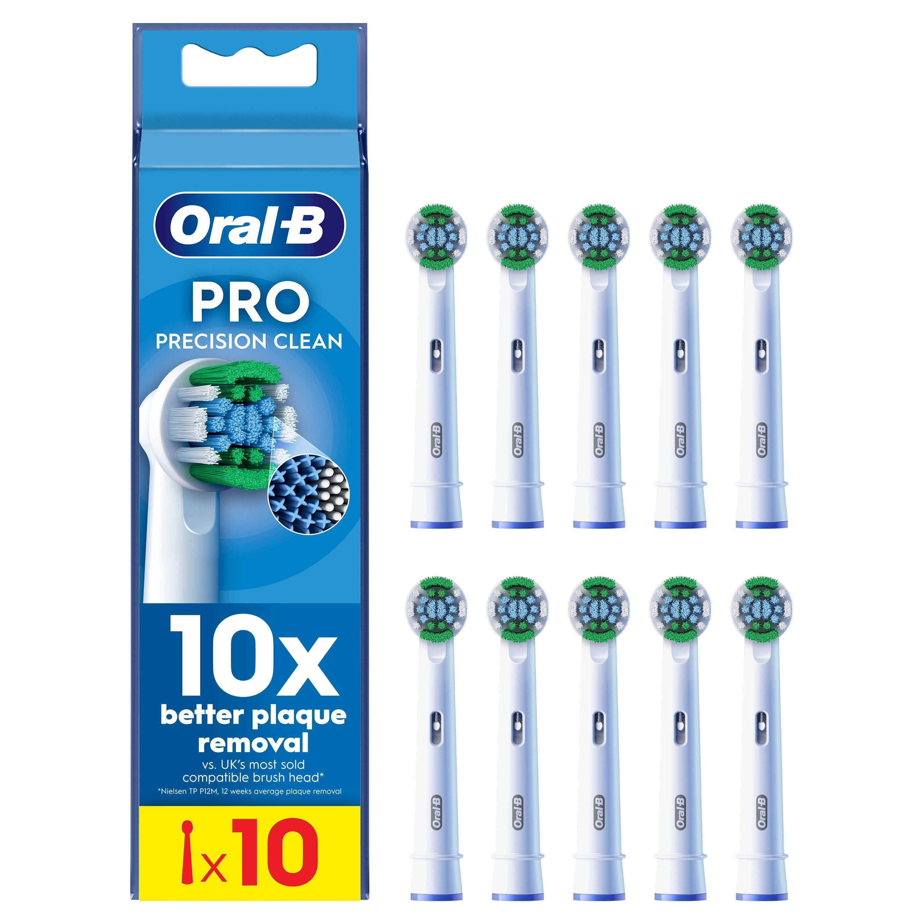 Oral-B Pro Precision Clean -vaihtoharjat, 10 kpl – Verkkokauppa.com