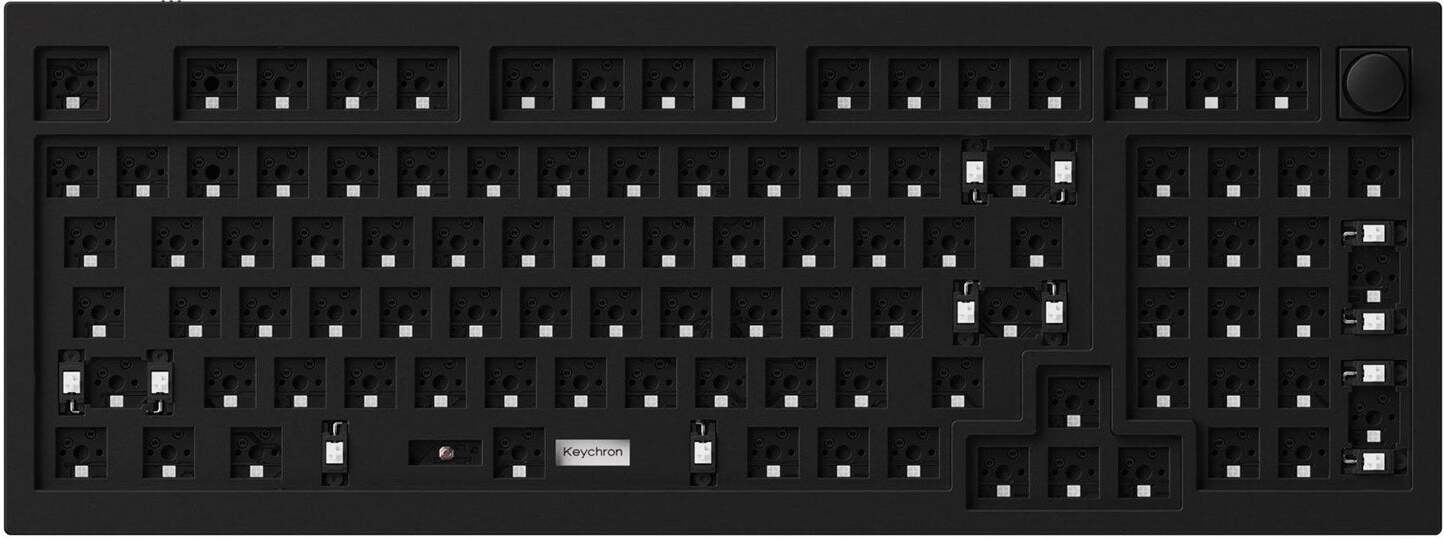 Keychron Q5 Compact Barebone Knob 96% -näppäimistön runko, musta ...