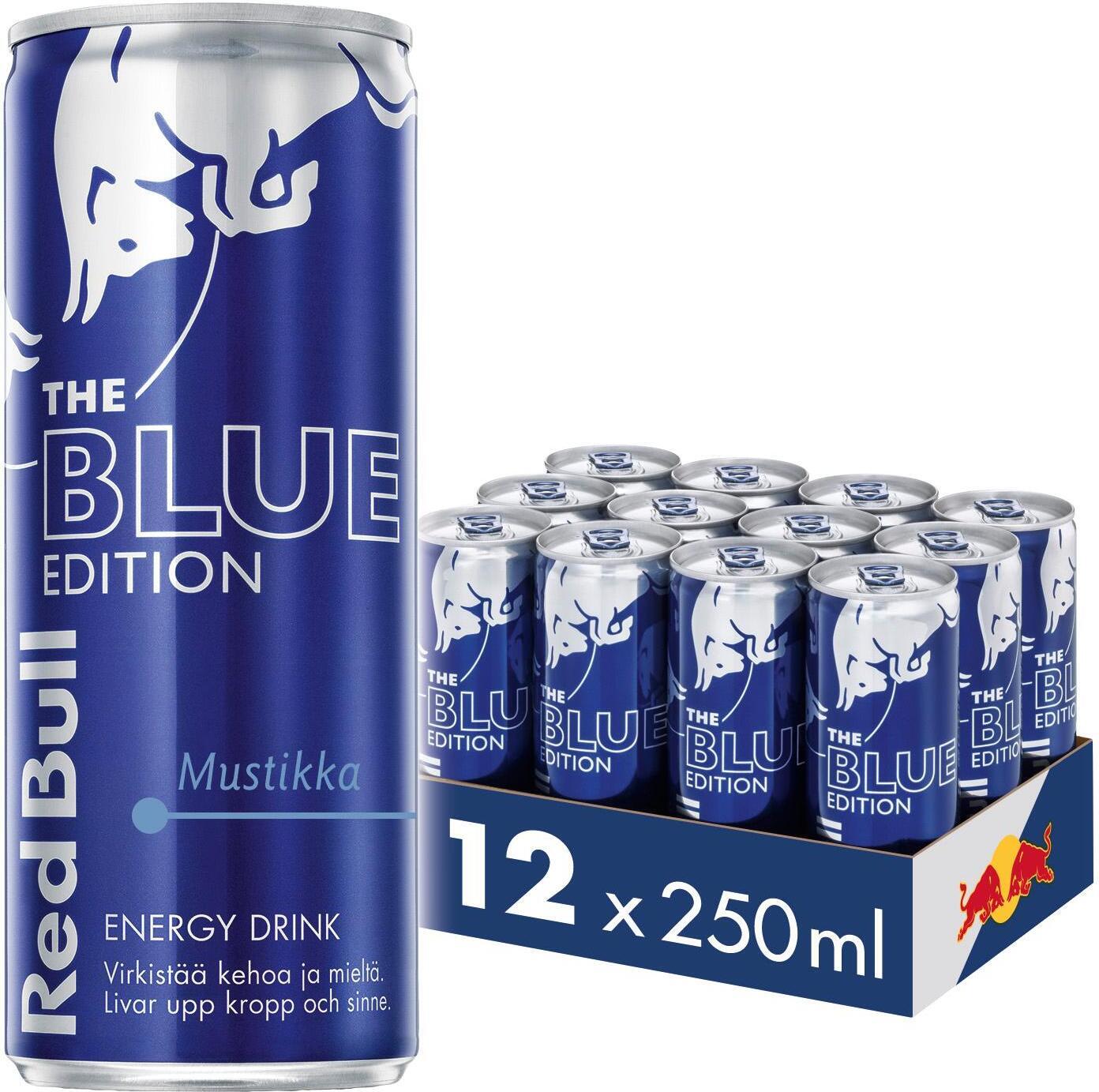 Red Bull Blue Edition -energiajuoma, 250 ml, 12-pack – Verkkokauppa.com
