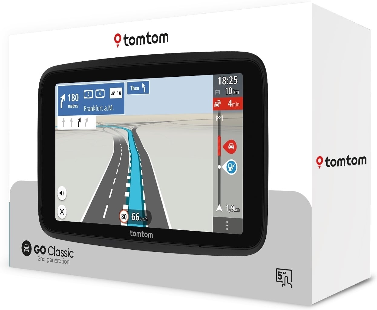 TomTom GO Classic 5" 2nd gen -autonavigaattori, Eurooppa – Verkkokauppa.com