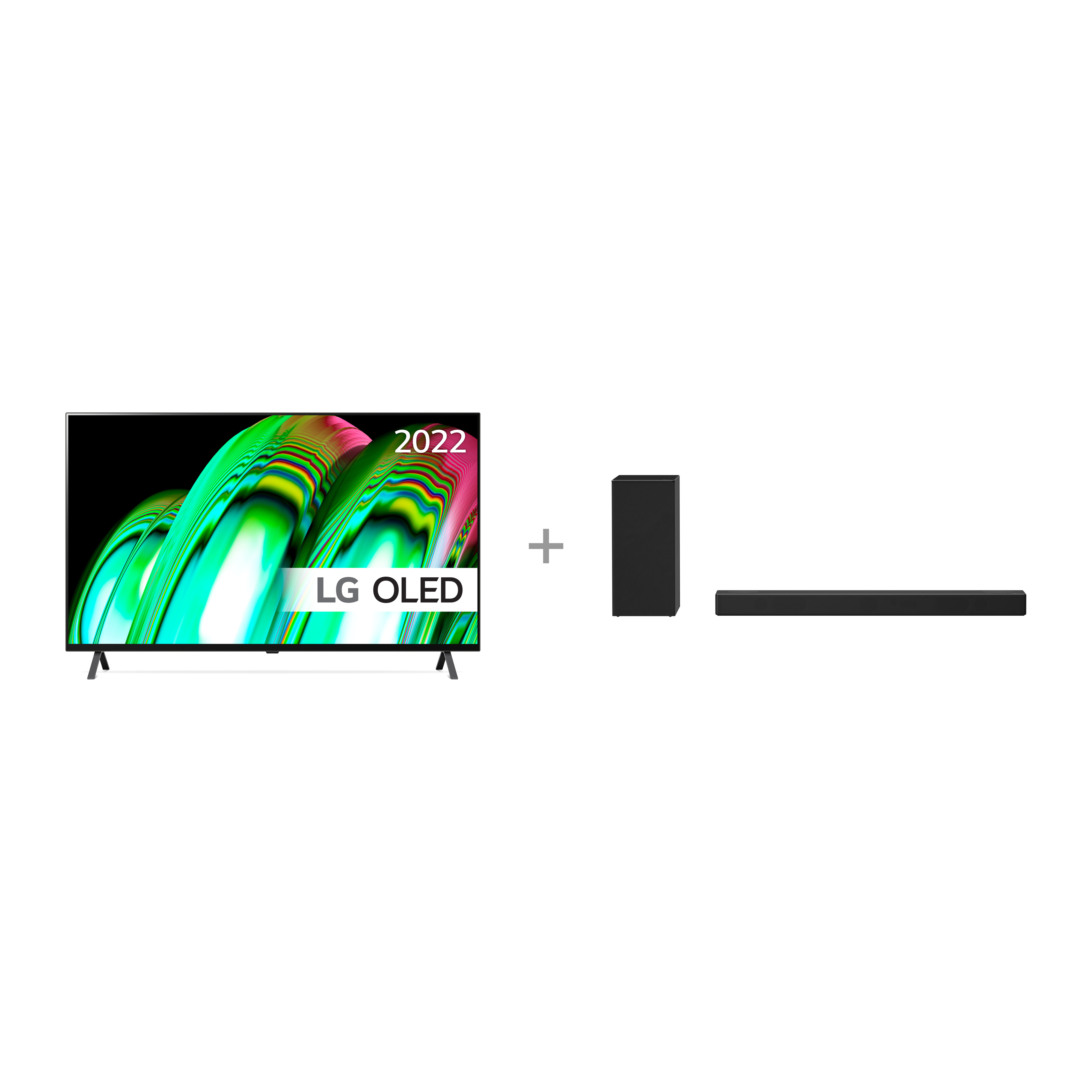 LG OLED A2 48" 4K OLED TV + LG SPD7 3.1.2 Dolby Atmos Soundbar ...