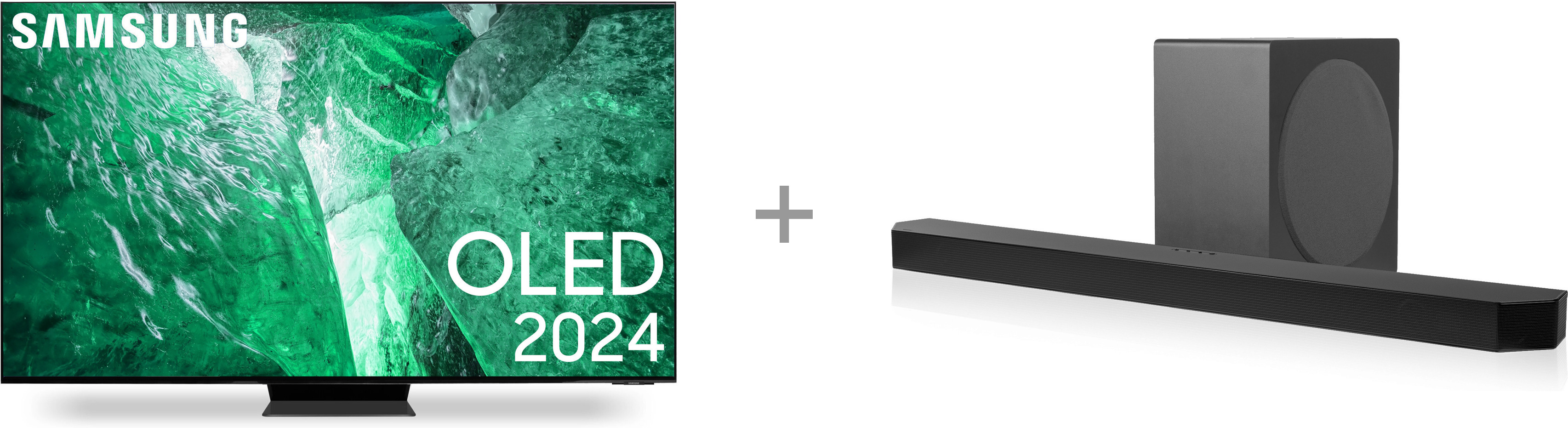 Samsung 55" S92D – 4K OLED TV + HW-Q800D 5.1.2 Dolby Atmos Soundbar ...