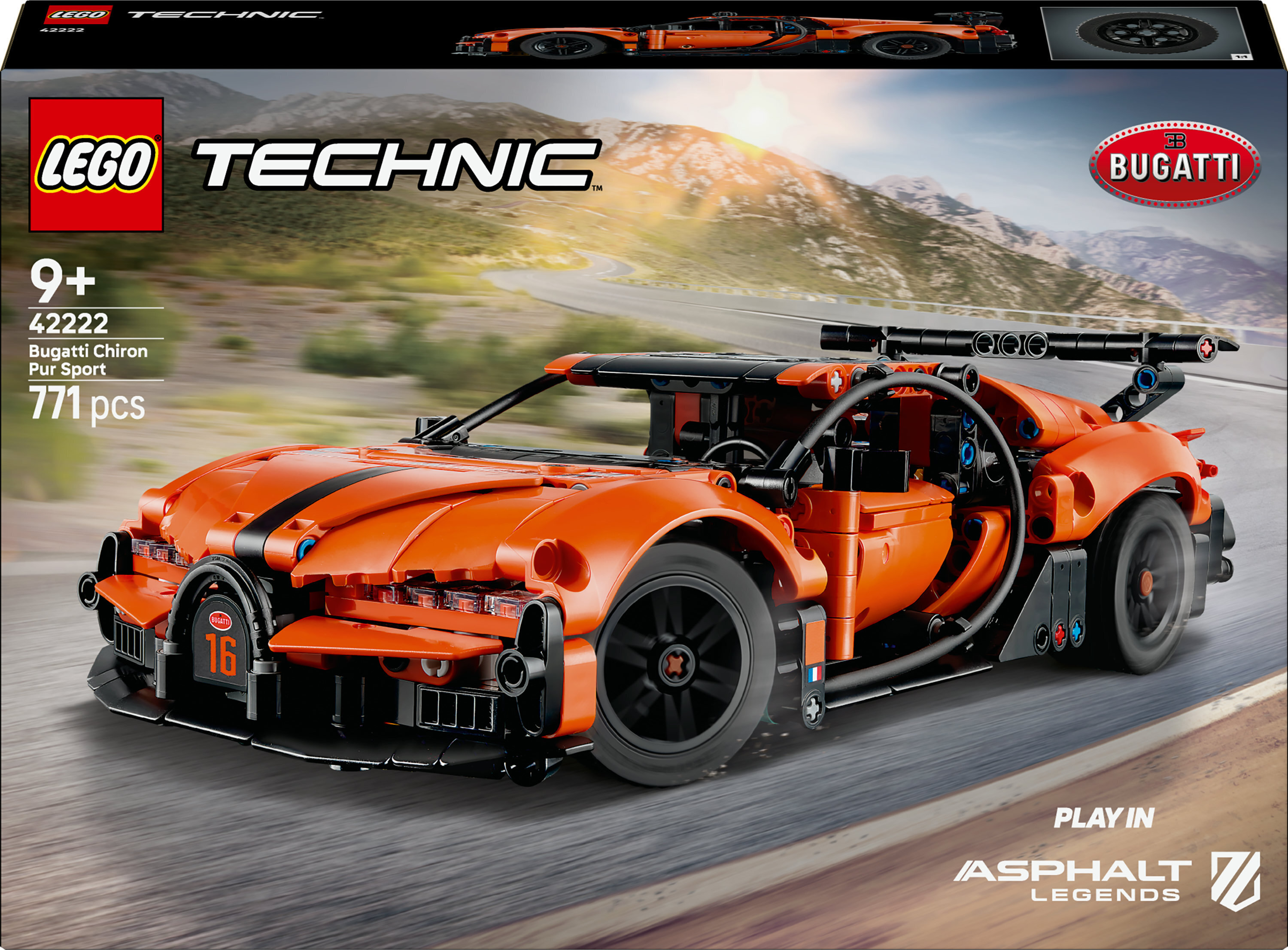 LEGO Technic 42222 Bugatti Chiron Pur Sport ‑hyperauto – Verkkokauppa.com