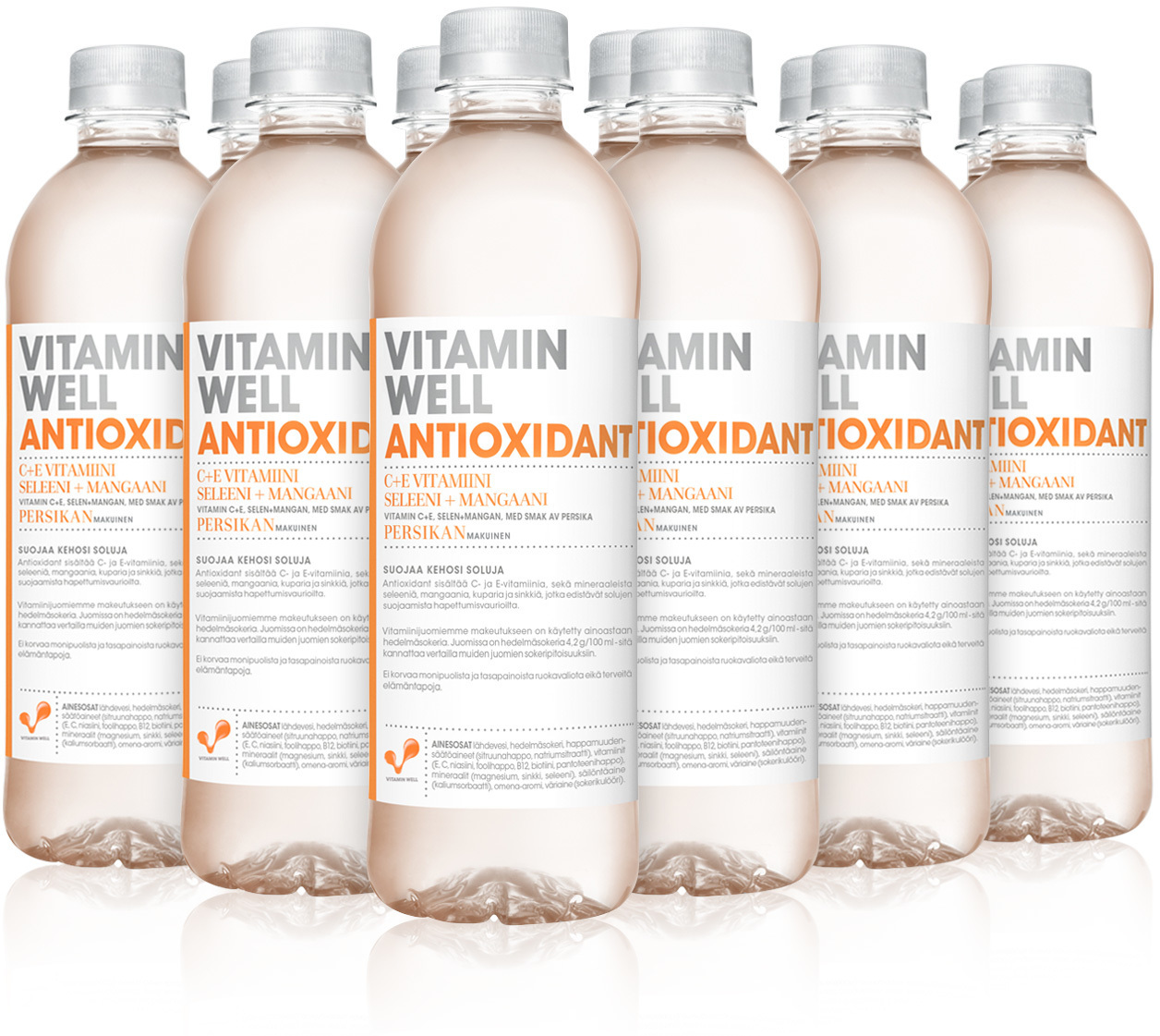 Vitamin Well ANTIOXIDANT Persikka -vitamiinivesi, 500 ml, 12-PACK ...