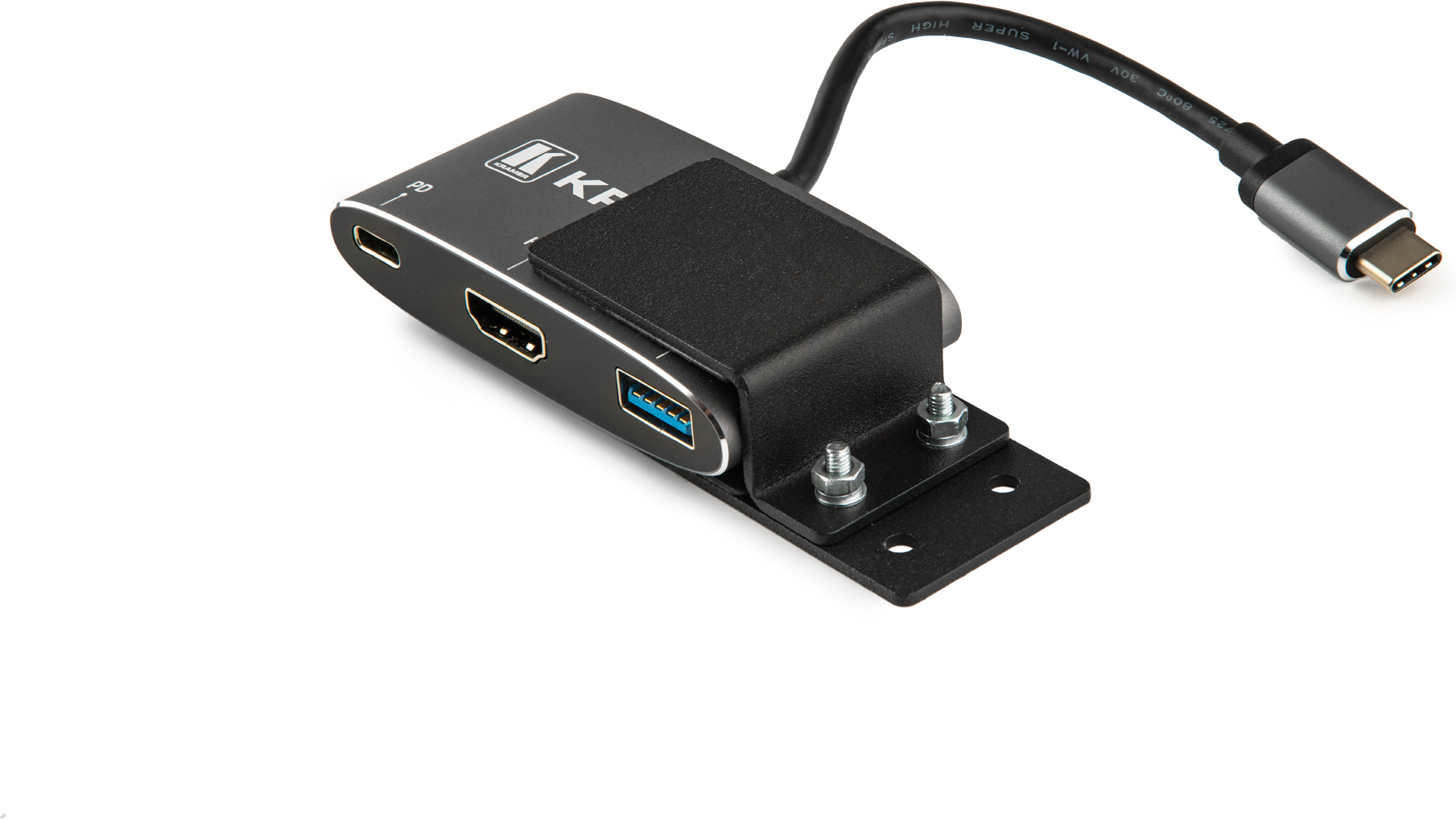 Kramer USB-C MultiPort 4K HDMI -adapteri, harmaa – Verkkokauppa.com