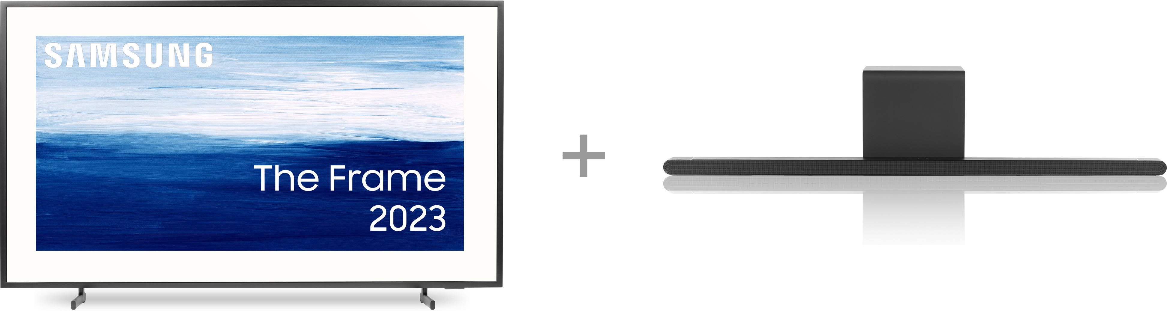 Samsung LS03BG 65" The Frame 4K QLED TV + HW-S800B 3.1.2 Dolby Atmos ...