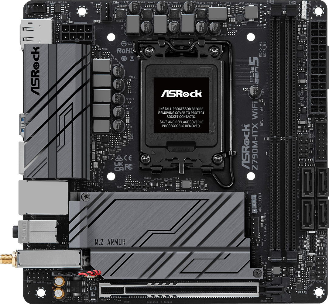 ASRock Z790M-ITX WiFi Mini-ITX -emolevy – Verkkokauppa.com