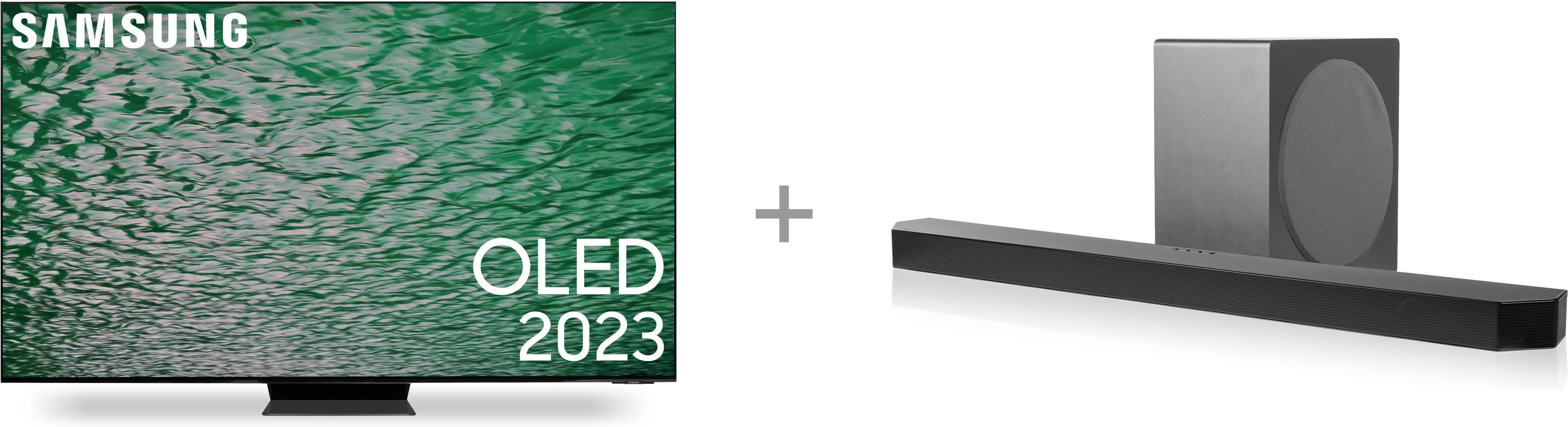 Samsung S95C 55" 4K QD-OLED TV + HW-Q800C 5.1.2 Dolby Atmos Soundbar ...