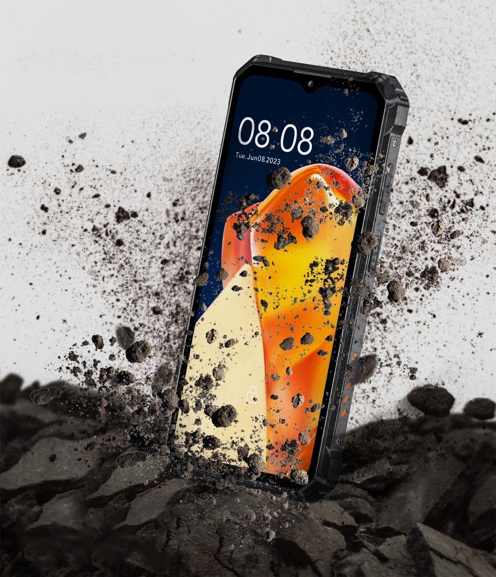 Oukitel WP28 Android-puhelin, 8/256 Gt, musta/oranssi – Verkkokauppa.com