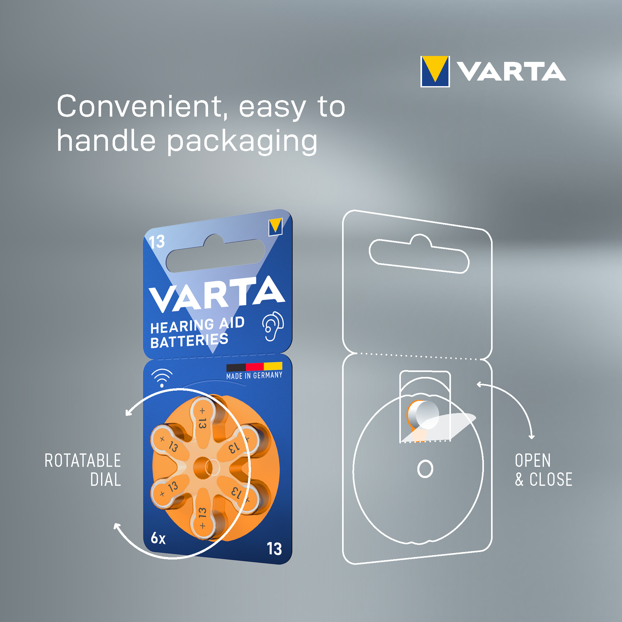 Varta 13/PR48 -kuulolaiteparisto, 1.45V, 60 kpl – Verkkokauppa.com