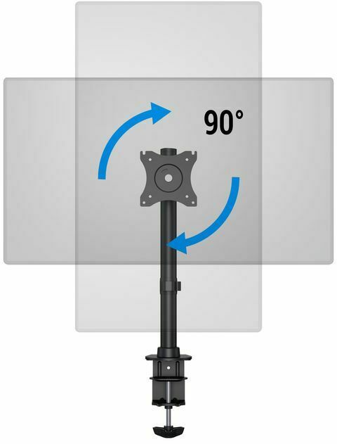 Multibrackets M Deskmount Basic Single -monitoriteline, musta – Verkkokauppa.com