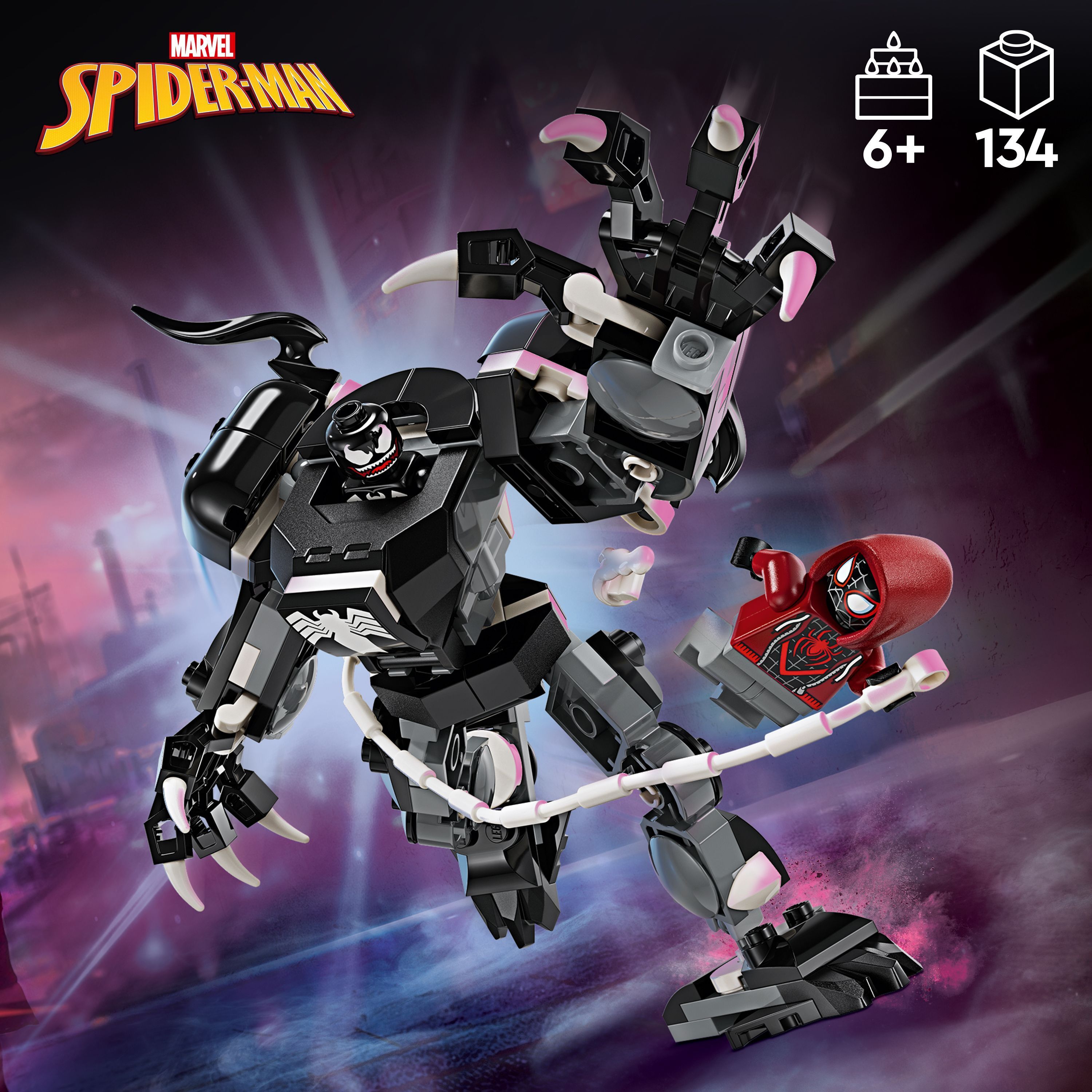 LEGO Super Heroes Marvel 76276 - Venom-robottiasu vastaan Miles Morales ...