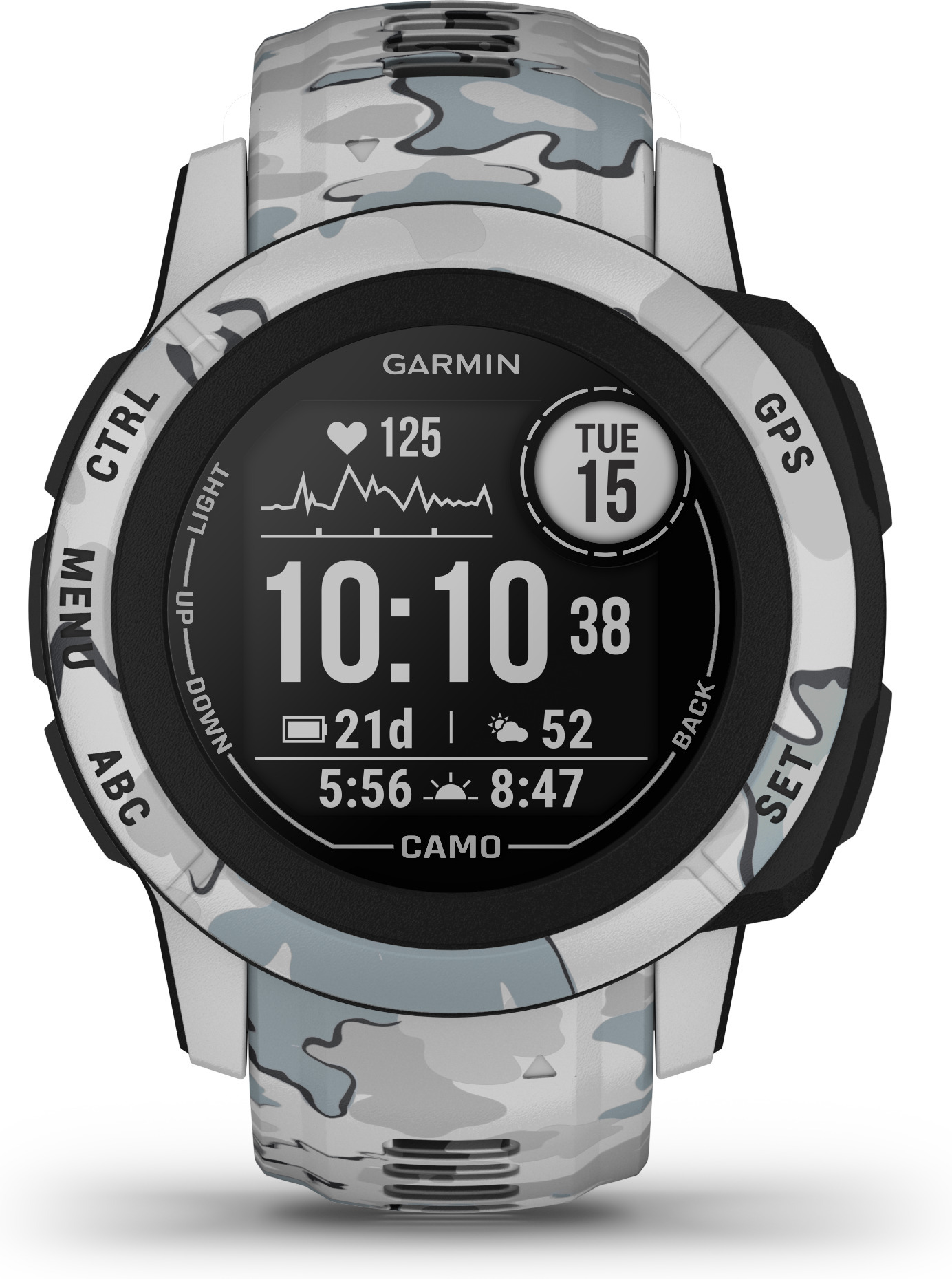 Garmin Instinct 2S Camo Edition -GPS-älykello, Mist Camo – Verkkokauppa.com