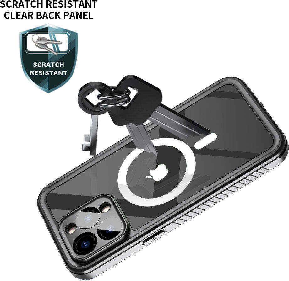 Armor-X vedenkestävä MagSafe-suojakotelo, iPhone 14 Pro, musta ...