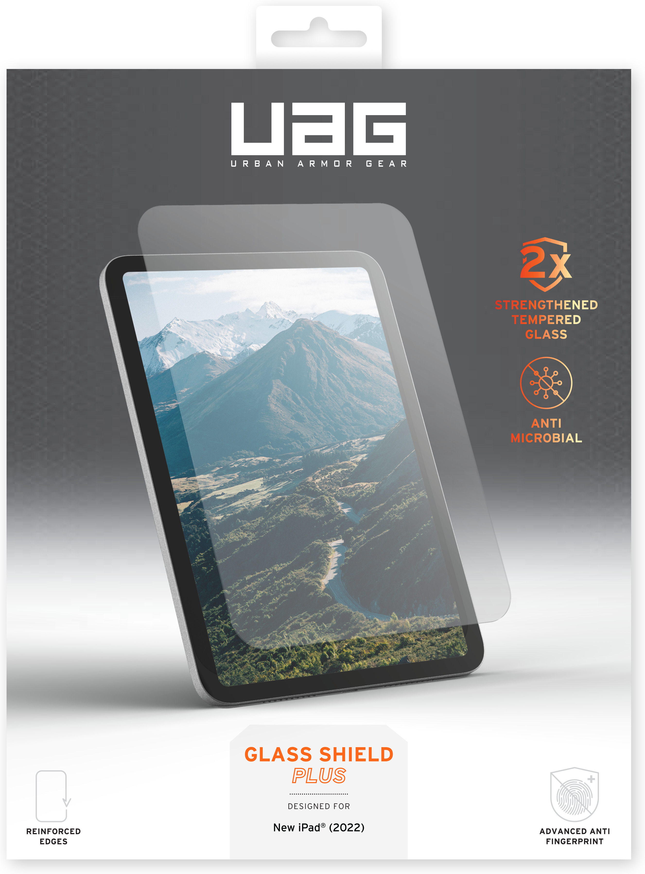 Urban Armor Gear Glass Shield Plus -lasikalvo, Apple iPad 10,9” (2022 ...