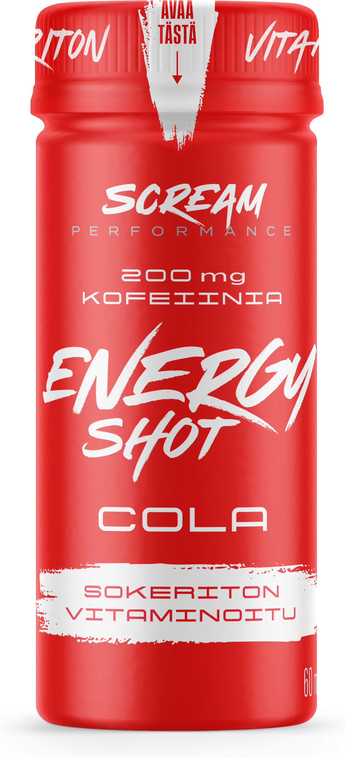 SportLife Scream SHOT Cola -energiashotti, 60 ml, 12-pack ...