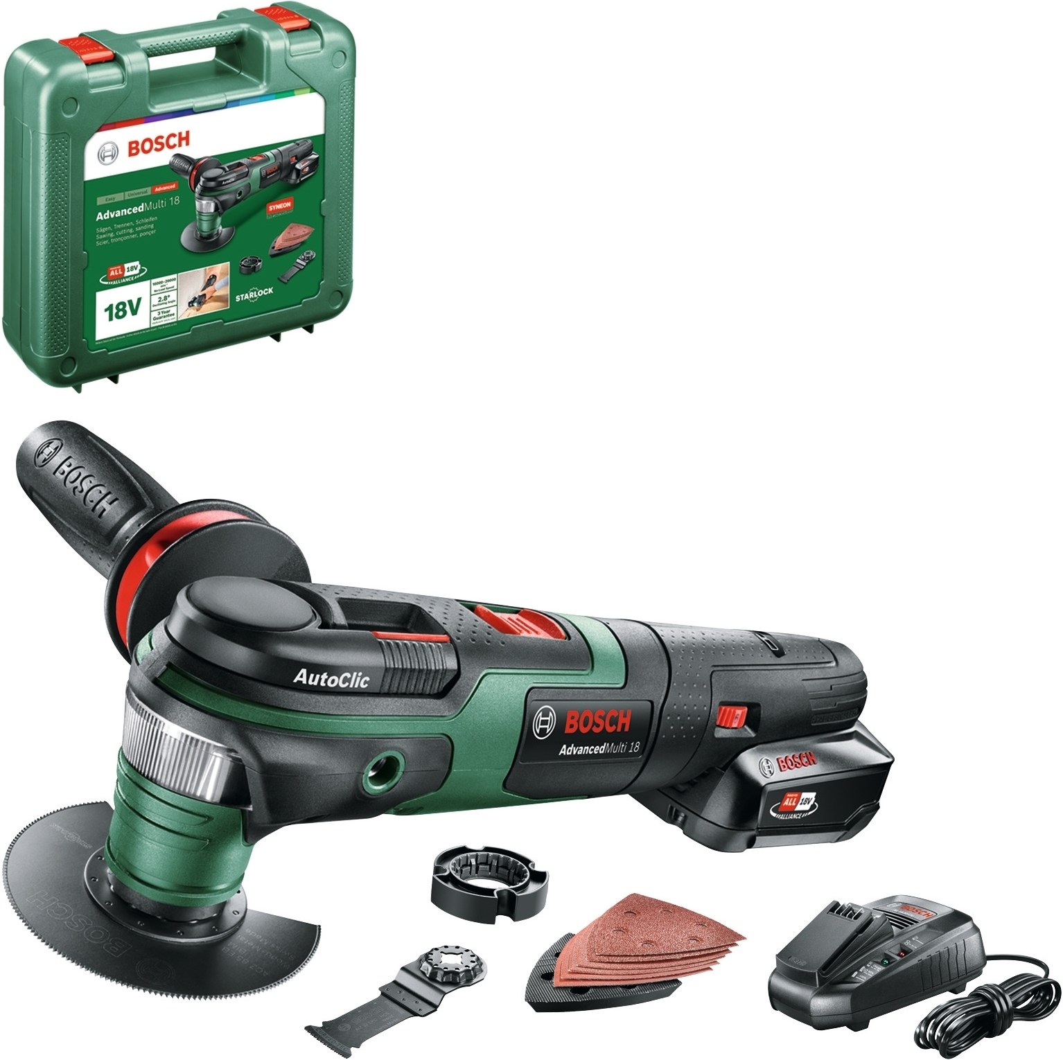Bosch AdvancedMulti 18V akkumonitoimityökalu, 1 x 2,5 Ah – Verkkokauppa.com