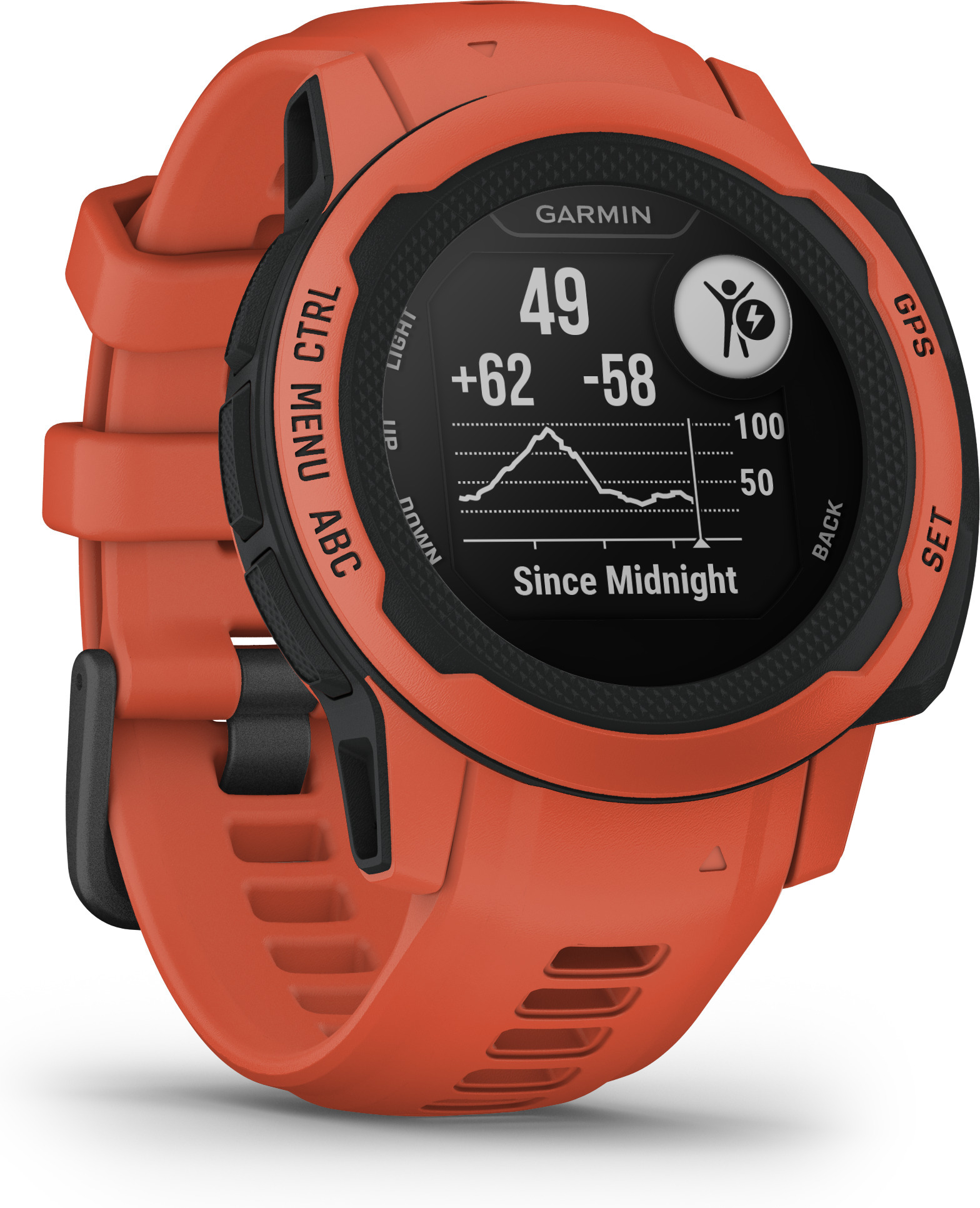 Garmin Instinct 2S -GPS-älykello, Poppy – Verkkokauppa.com