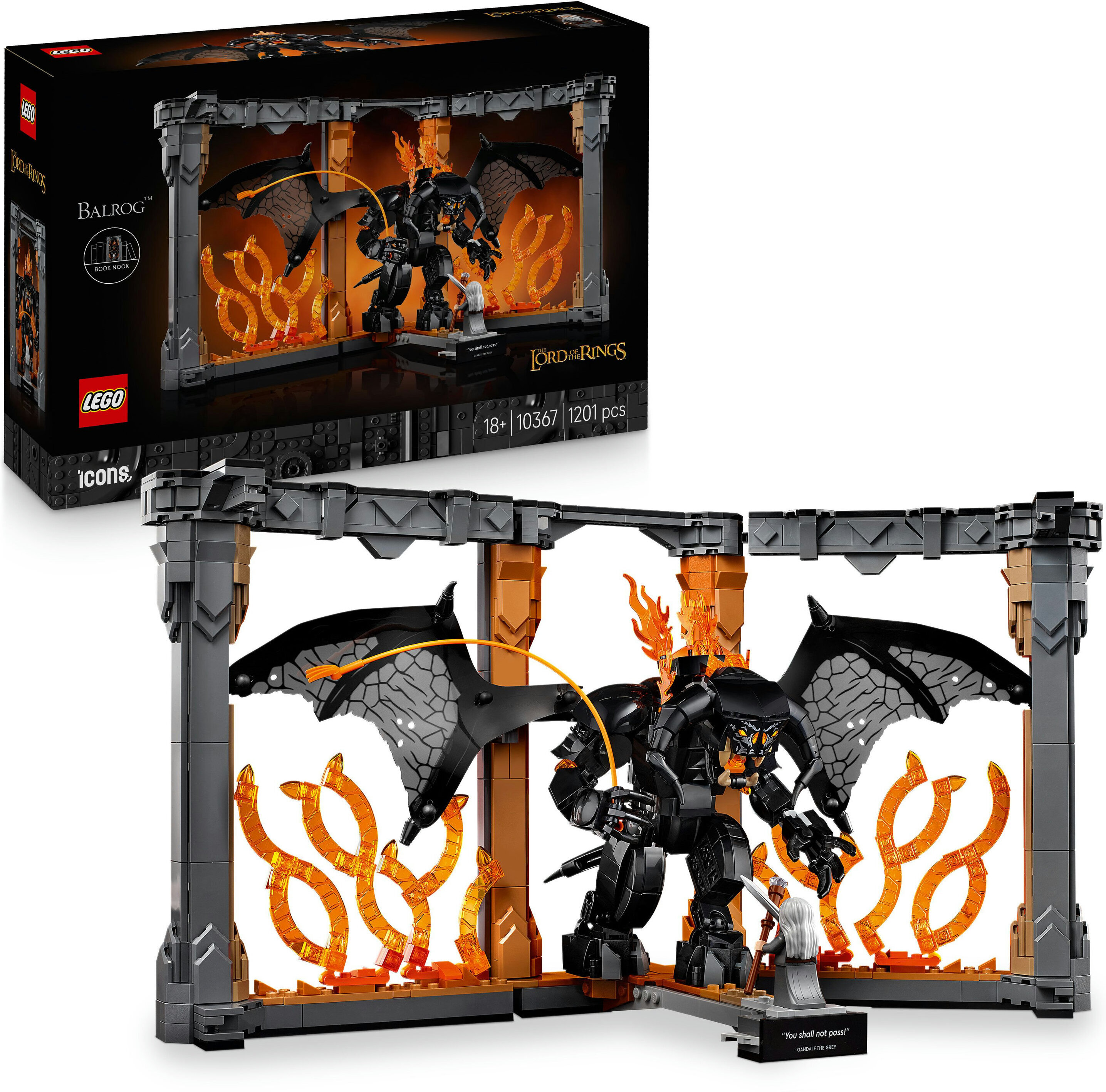 LEGO Icons 10367 Taru sormusten herrasta: Balrogin kirjaminimaailma ...