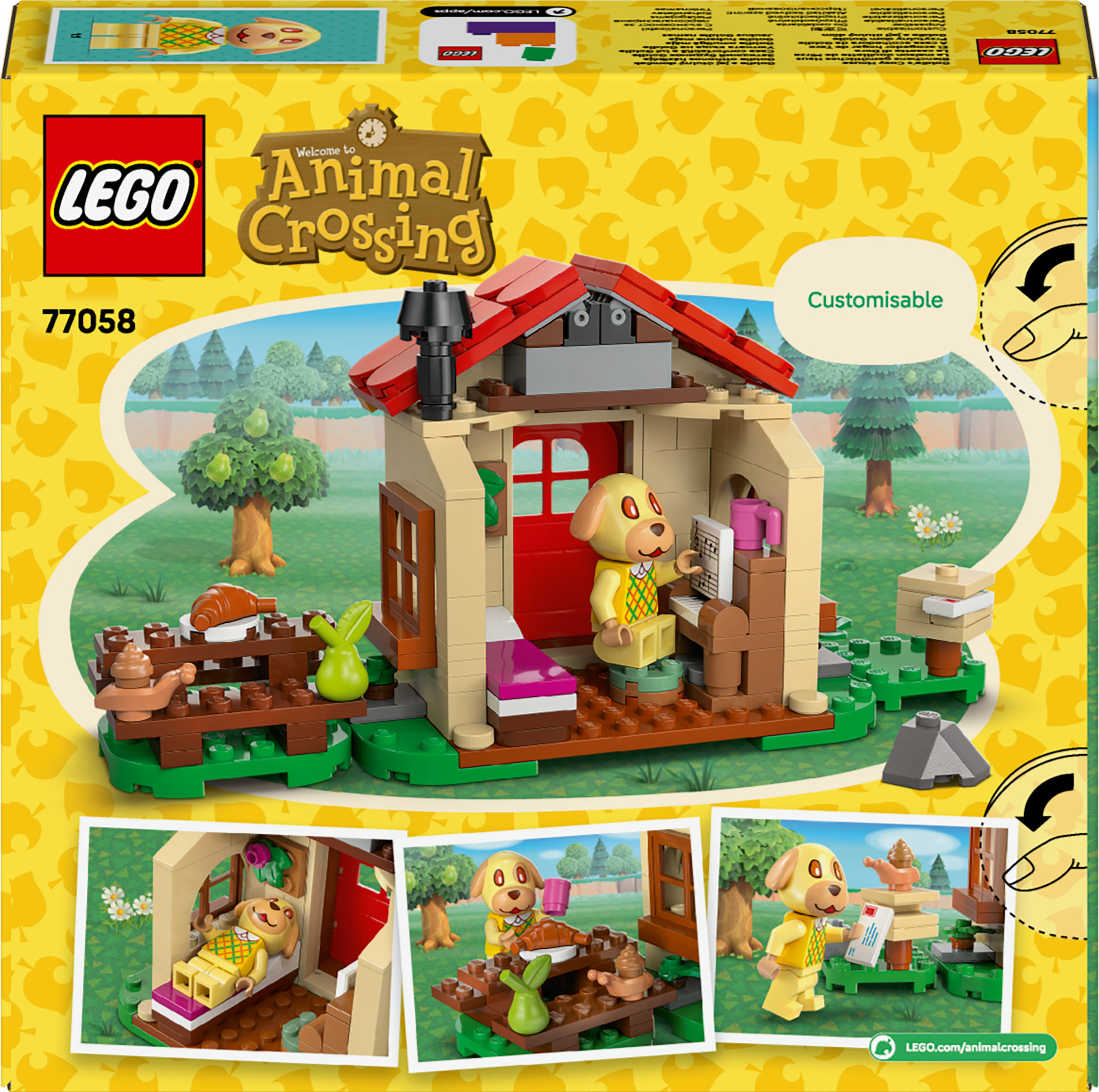 LEGO Animal Crossing 77058 - Goldie kodikkaassa talossaan ...