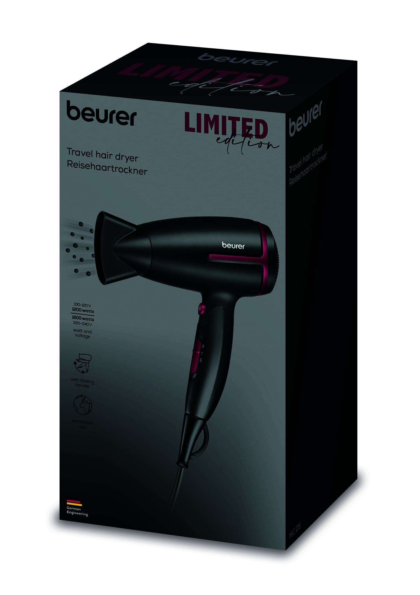 Beurer HC25 Limited Edition 2025 matkakuivain – Verkkokauppa.com