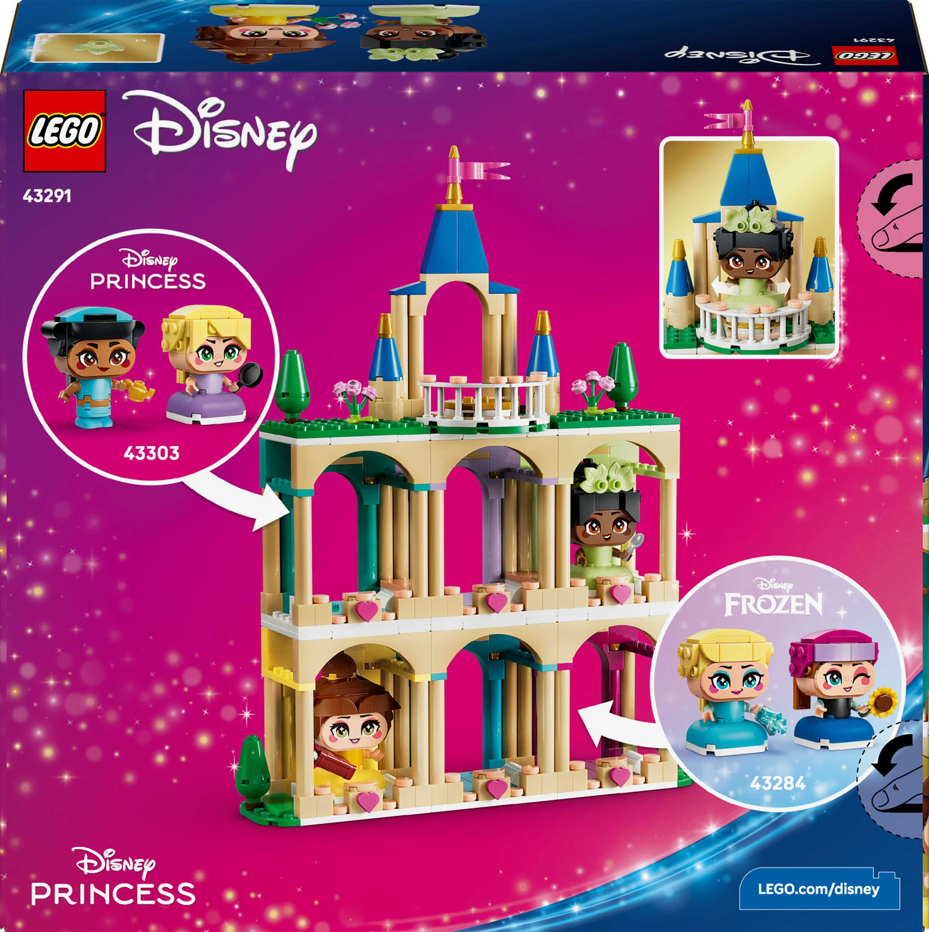 LEGO Disney Princess 43291 Bellen ja Tianan linna minikoossa ...