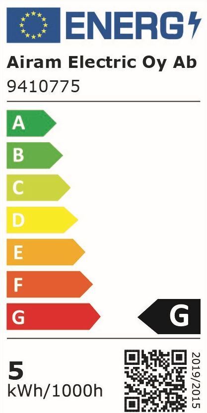 Airam SmartHome D220 -älylamppu, E27, kirkas lasi, 400 lm, 2700-6500K ...