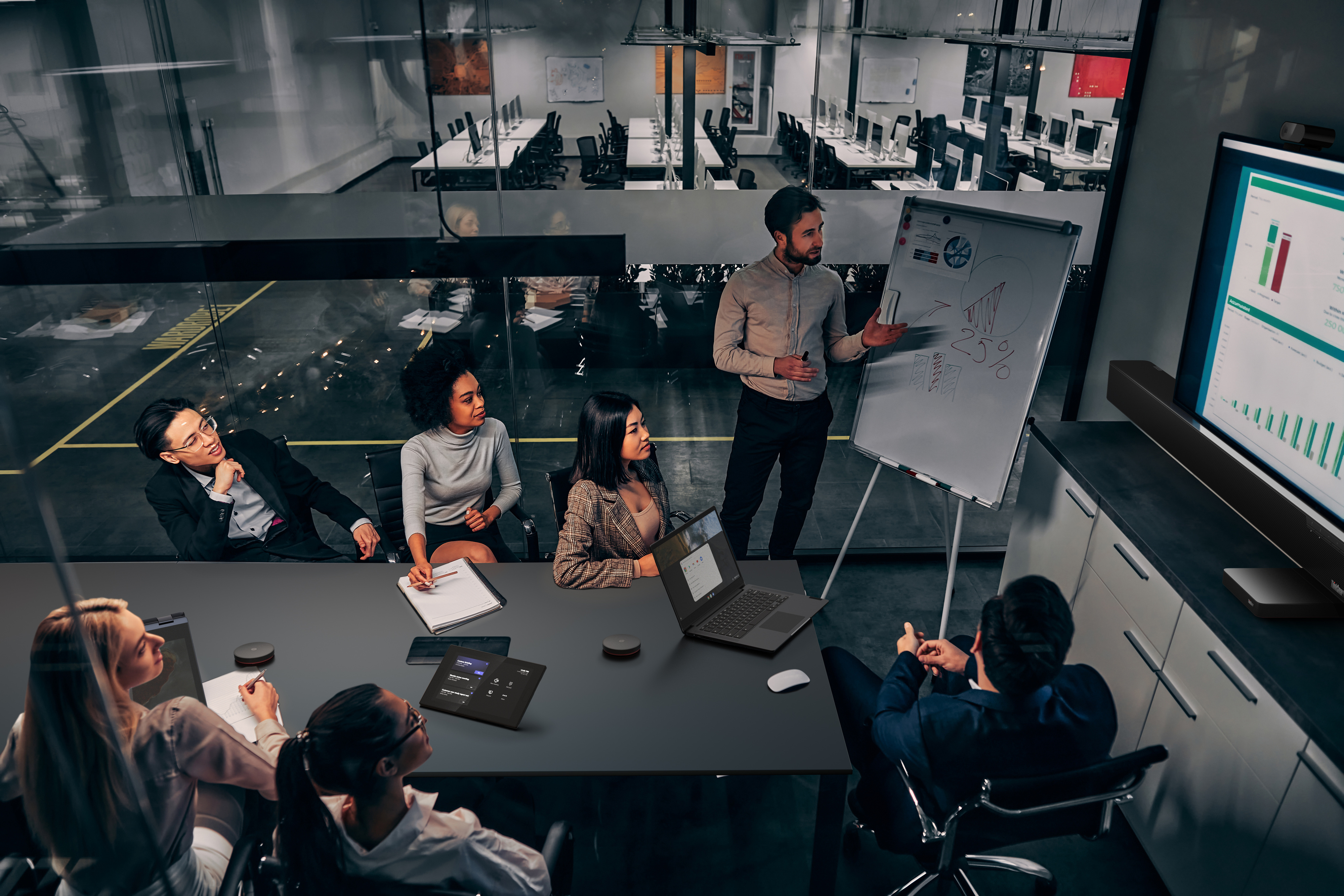 Lenovo ThinkSmart Core Full Room Kit for Teams Rooms -kokousjärjestelmä ...