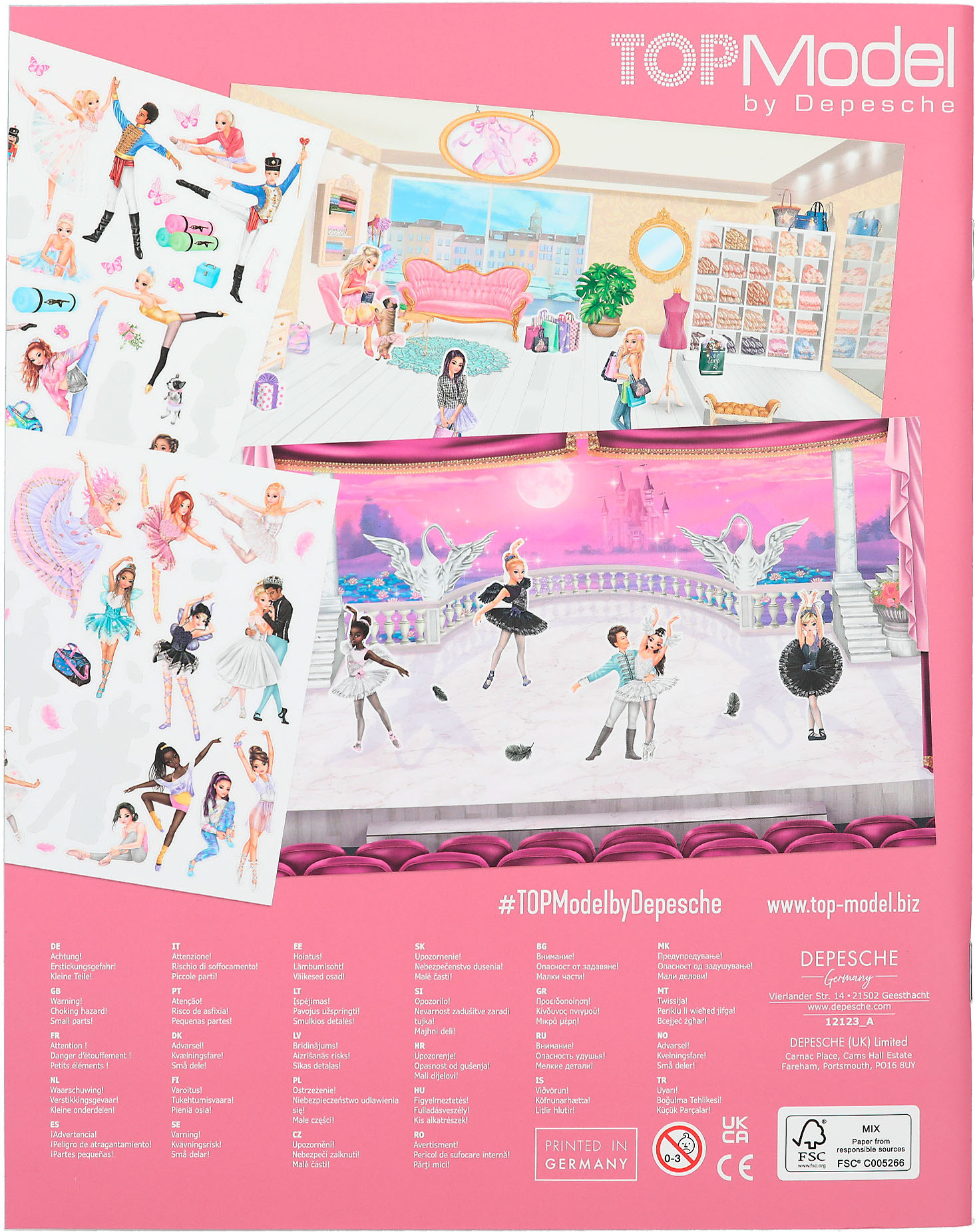 TOPModel BALLET Stickerworld -tarrakirja – Verkkokauppa.com