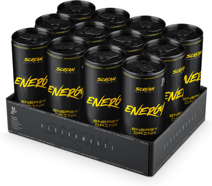 SportLife Scream ENERGY -energiajuoma, 330 ml, 12-pack – Verkkokauppa.com