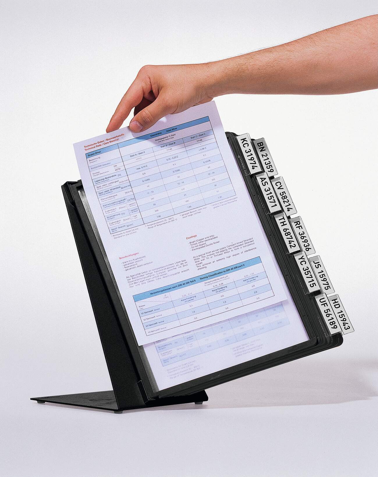 Durable Vario Table 10 -pöytäteline, musta – Verkkokauppa.com