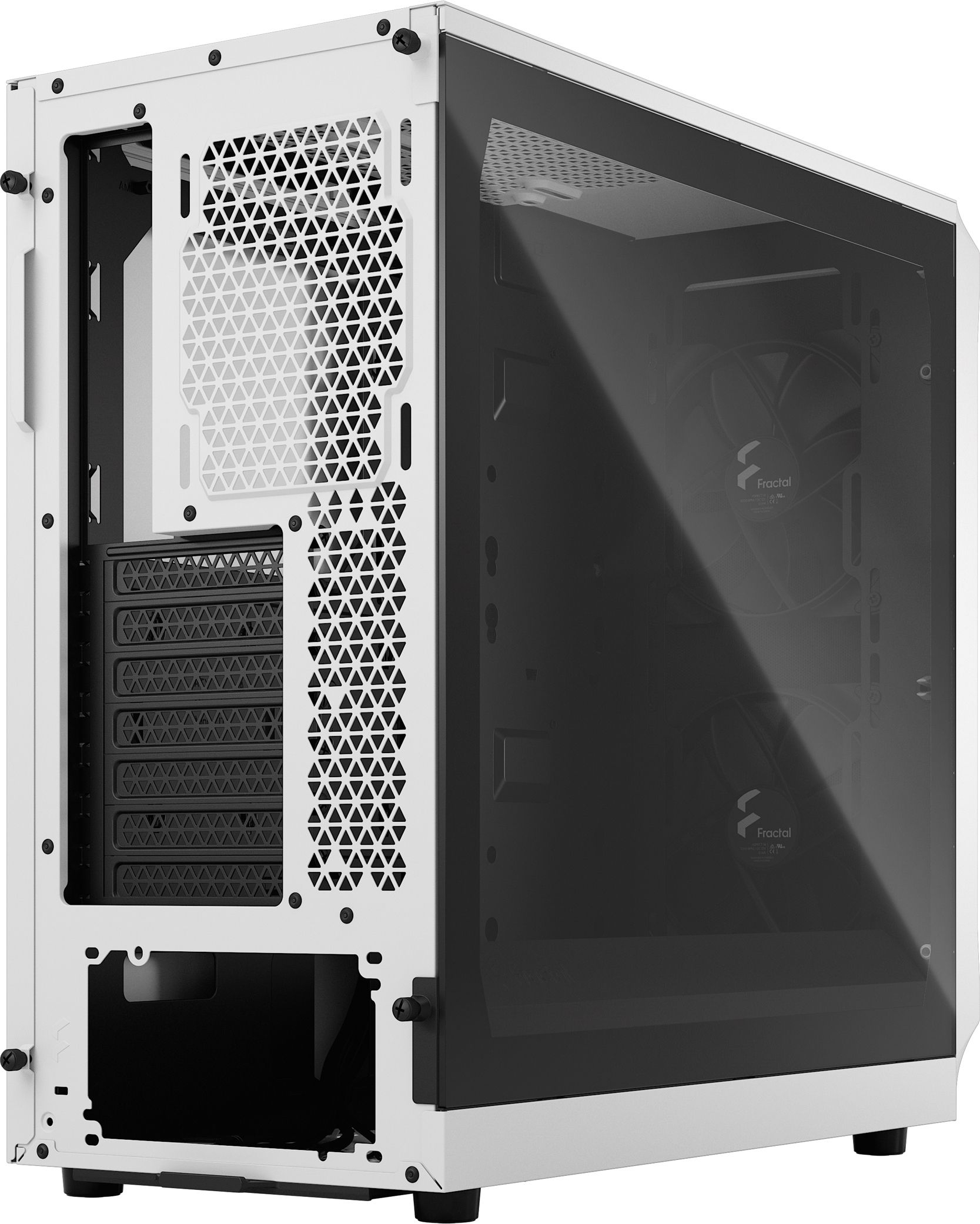 Fractal Design Focus 2 White TG Clear Tint ATX-kotelo ikkunalla ...