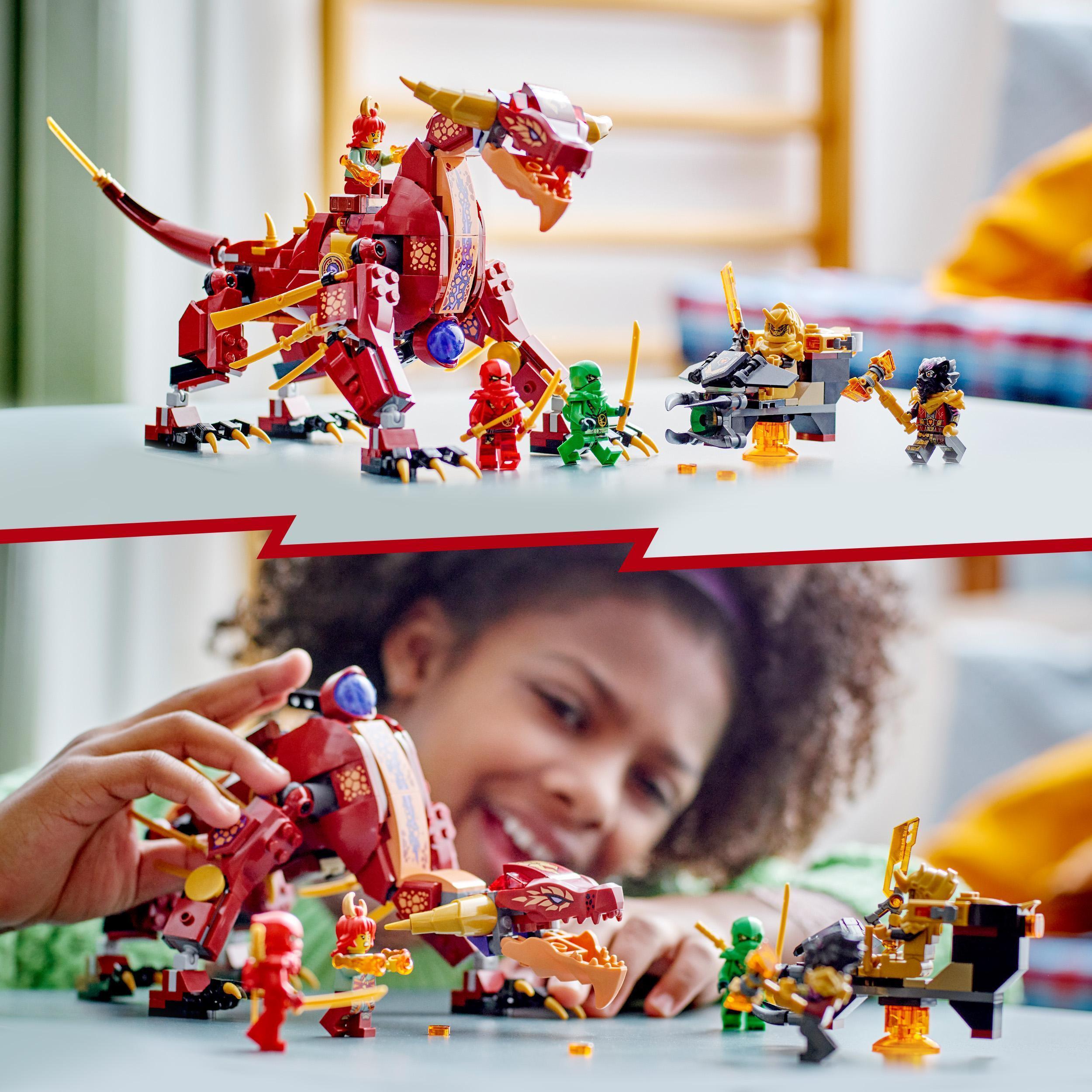 LEGO Ninjago 71793 - Heatwave – muuntautumiskykyinen laavalohikäärme ...