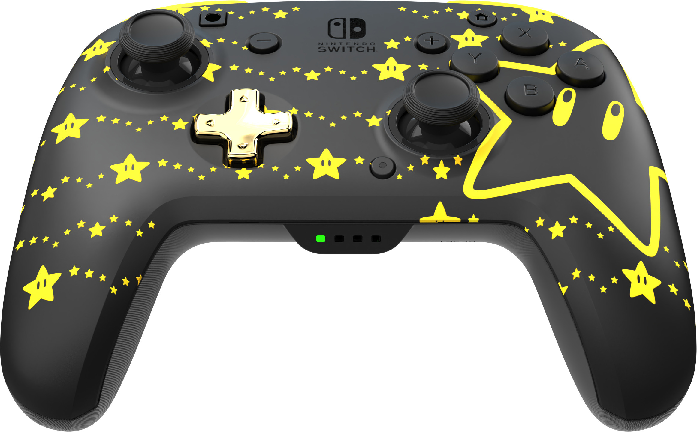 PDP Rematch Glow Wireless Controller -langaton peliohjain, Mario Stars ...
