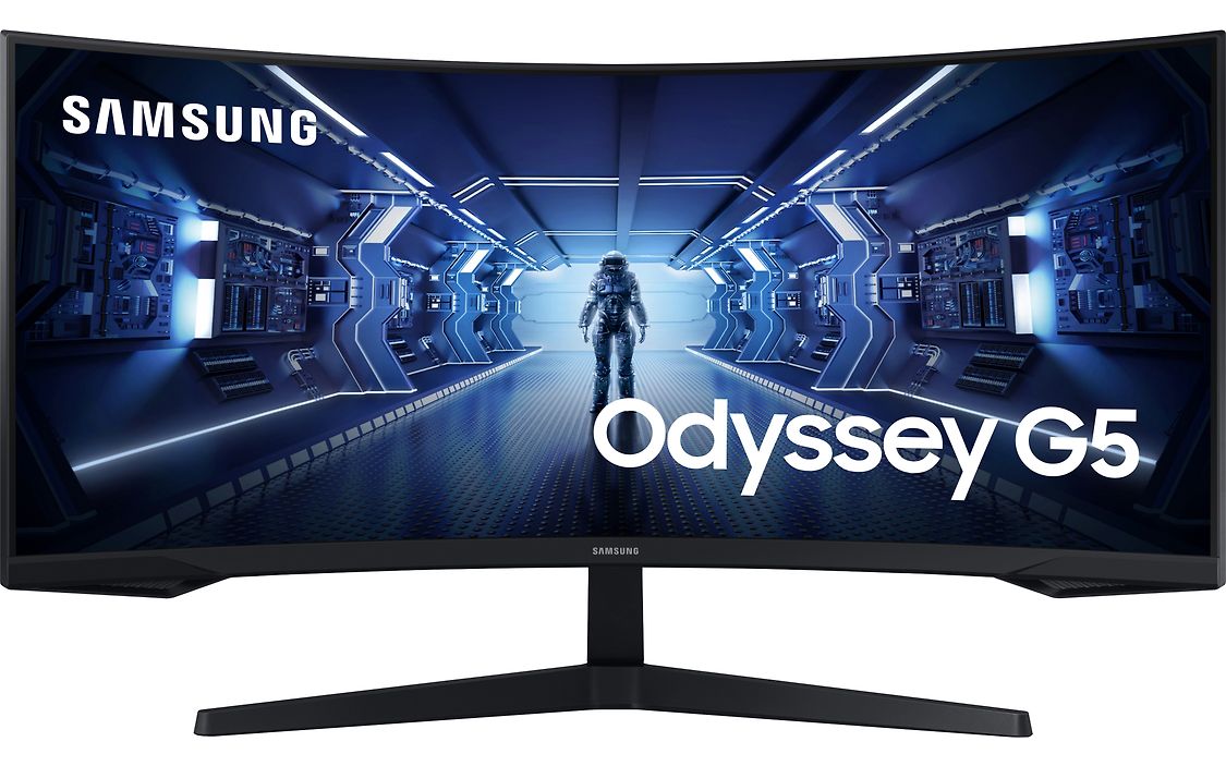 Samsung Odyssey G5 (C34G55) 34" WQHD -kaareva pelinäyttö – Verkkokauppa.com