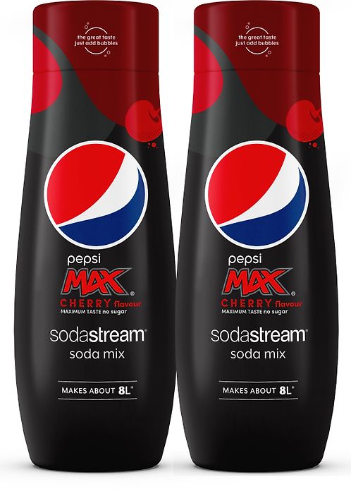 Sodastream Pepsi Max Cherry 440 ml -virvoitusjuomatiiviste, 2-PACK ...