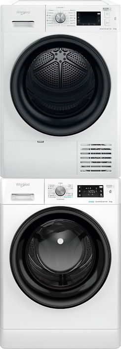 Whirlpool FFB 9469 BV EE pyykinpesukone ja Whirlpool FFT M22 9X2B EE kuivausrumpu – Verkkokauppa.com