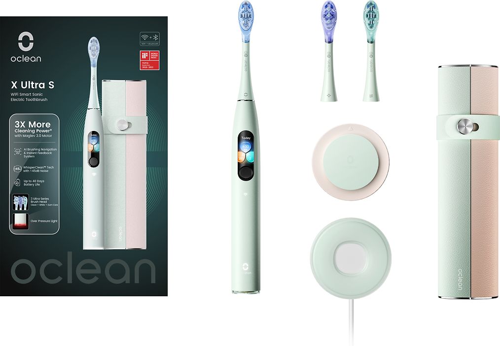 Oclean X Ultra S -sähköhammasharja, vihreä – Verkkokauppa.com