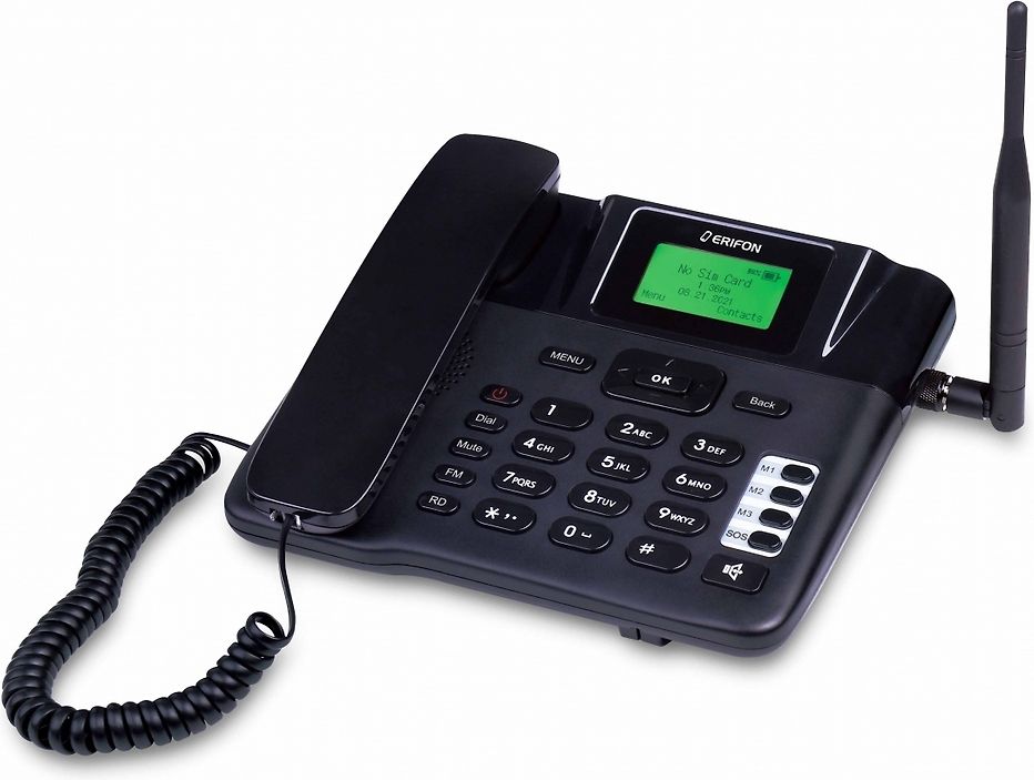 Erifon 4G Basic -pöytäpuhelin, musta – Verkkokauppa.com