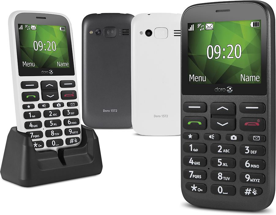 Doro 1372 -peruspuhelin, harmaa – Verkkokauppa.com