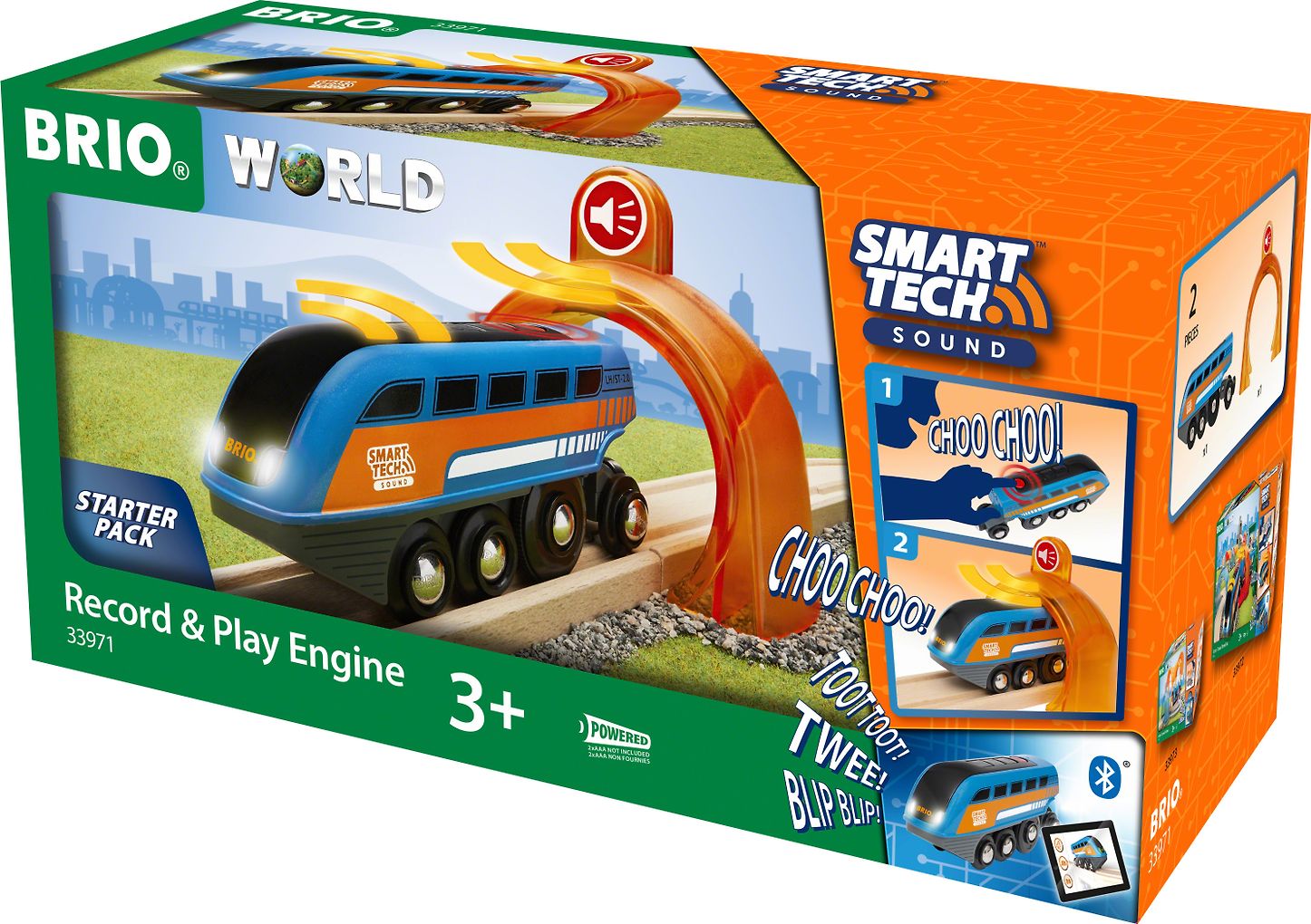 BRIO 33971 - Smart Tech -äänittävä juna ja tunnelit – Verkkokauppa.com