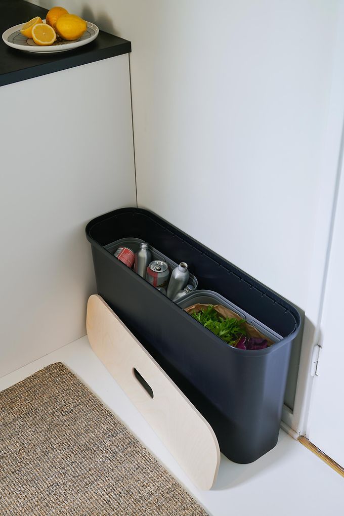 SmartStore Collect Slim 46 L lajittelusetti, musta – Verkkokauppa.com